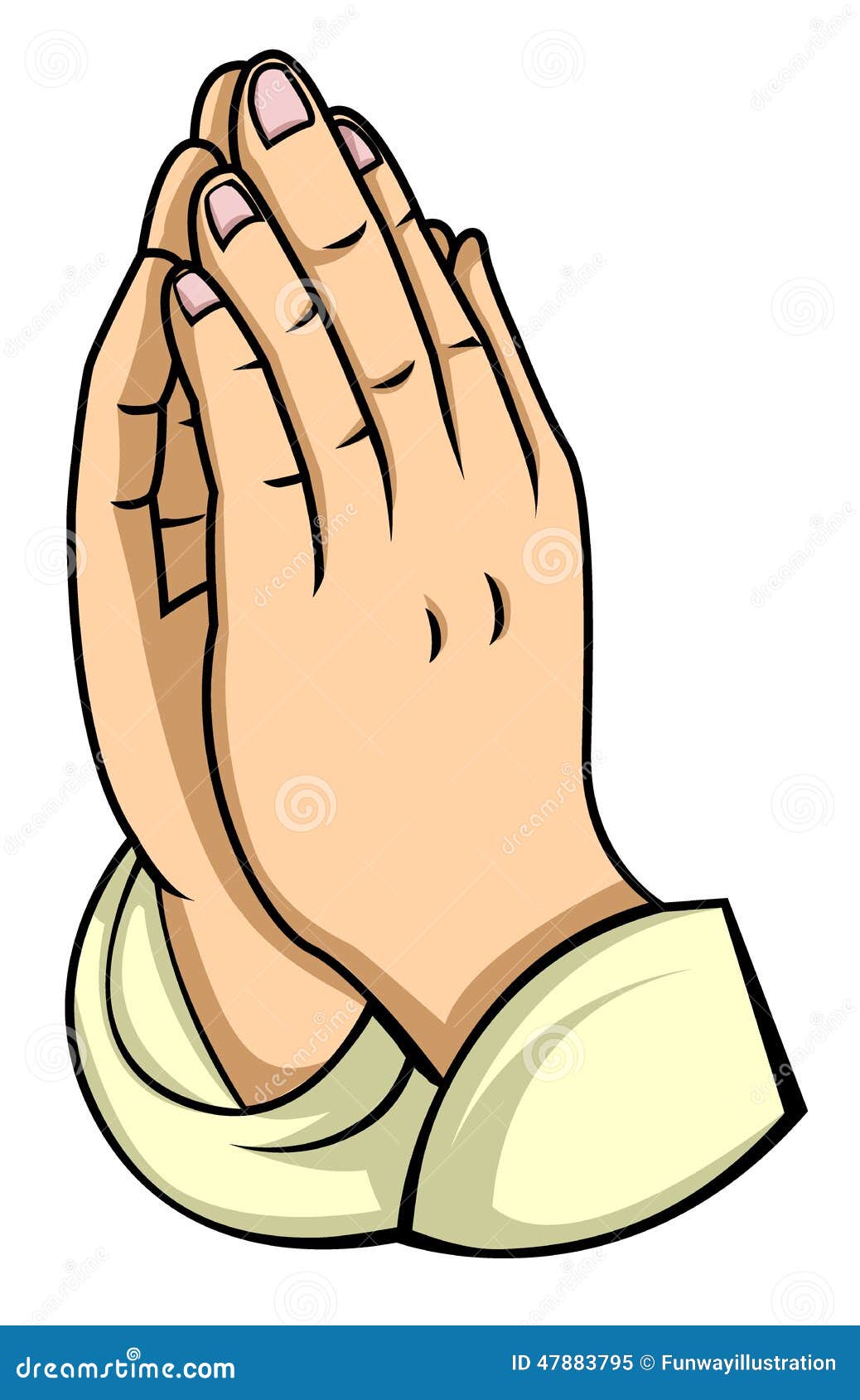 Hand prayer stock vector. Illustration of christian, artwork - 47883795