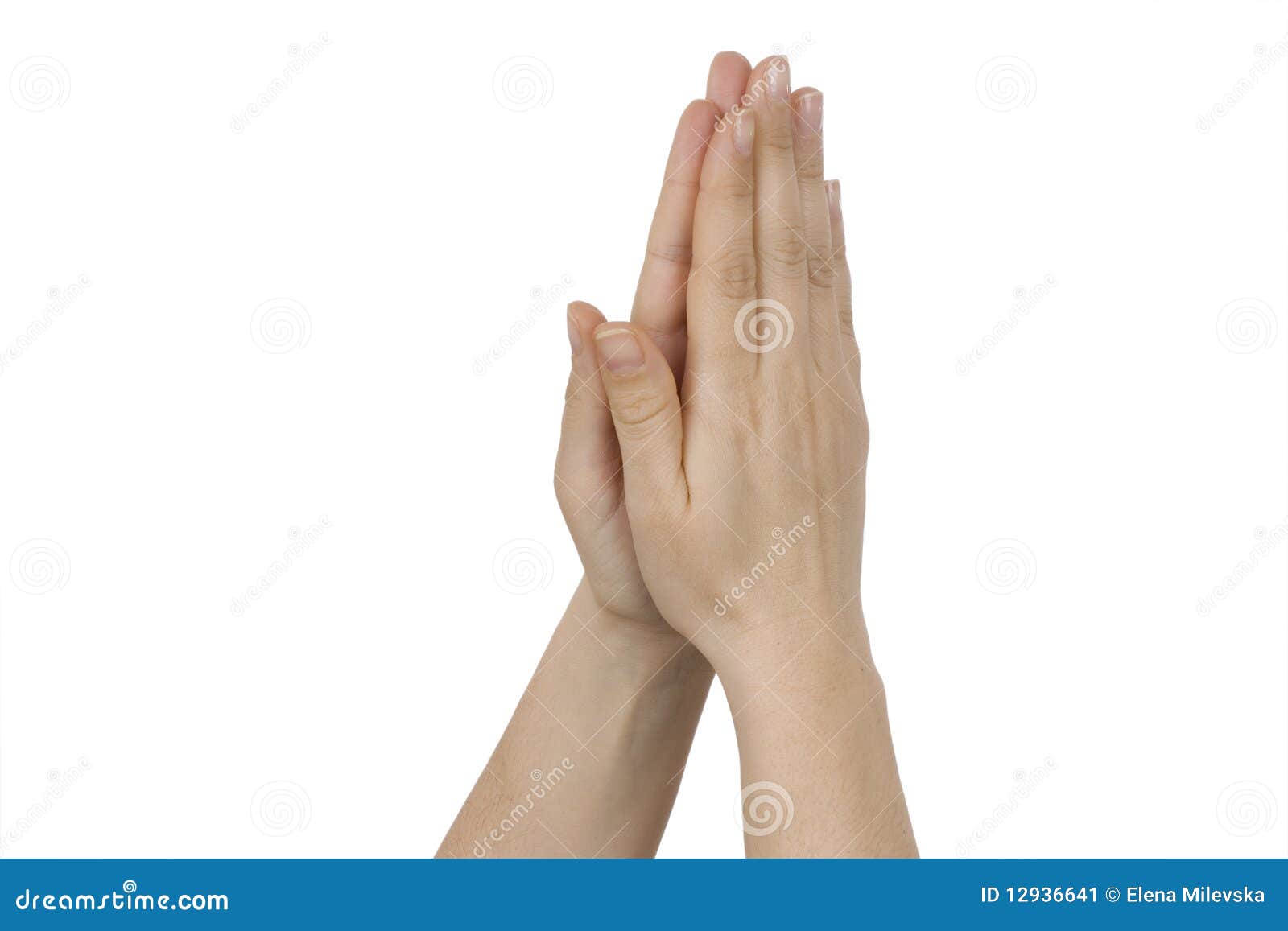 Hand Of Man Praying With Rosary Stock Photography | CartoonDealer.com ...