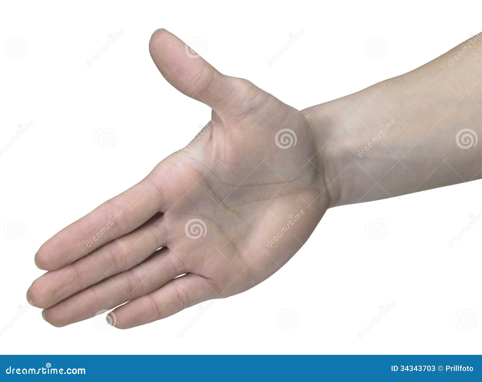 Hand Prepared for Handshale Stock Image - Image of macro, person: 34343703