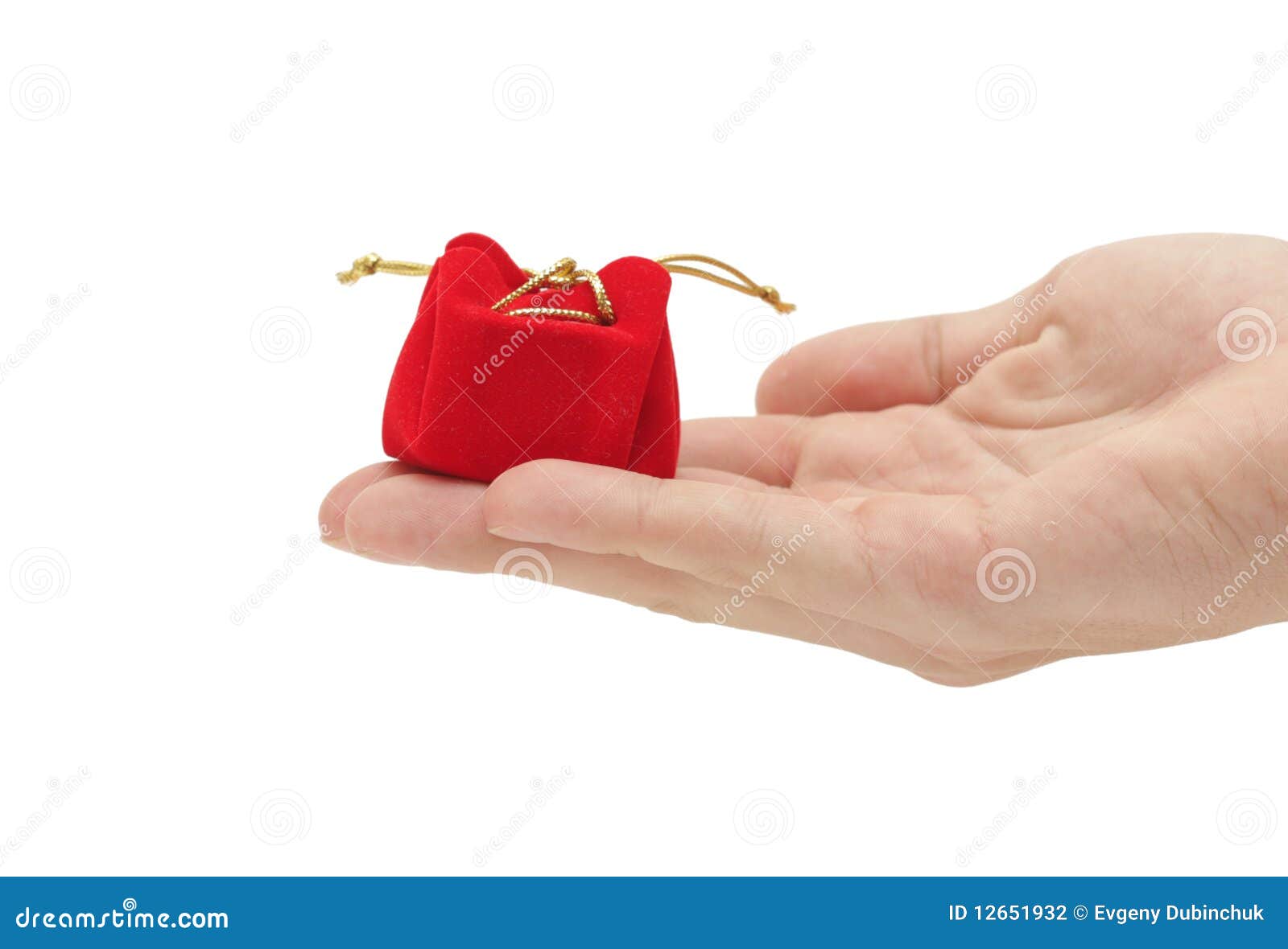 Hand with present stock photo. Image of pleasant, saint - 12651932