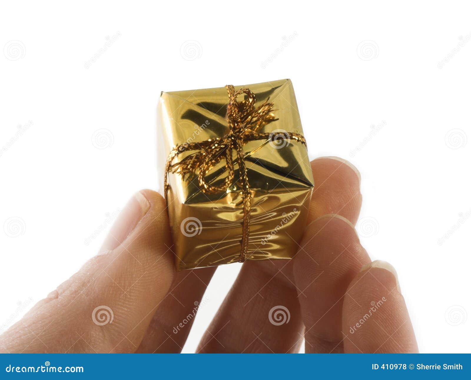 Hand and present stock photo. Image of green, giving, girly - 410978