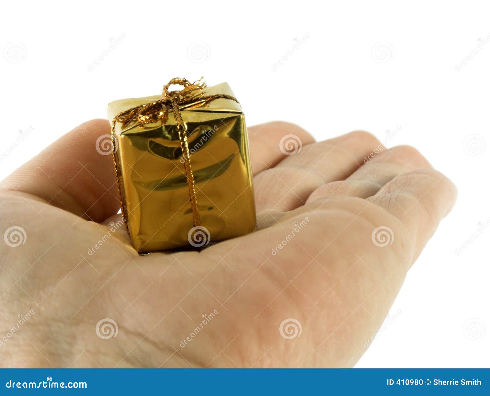 Hand and present stock photo. Image of birthday, celebrate - 410980
