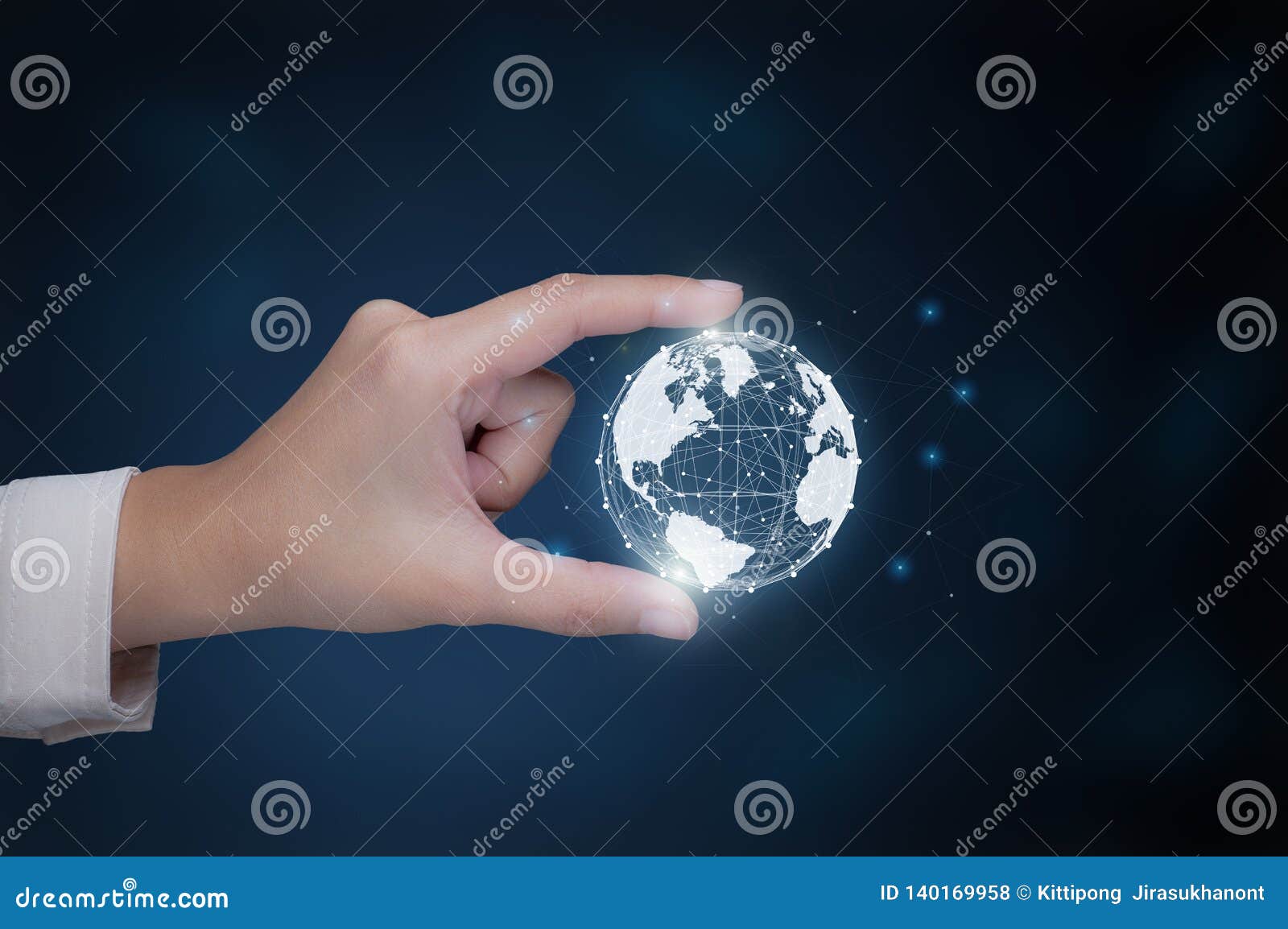 Hand present world graphic stock illustration. Illustration of present ...