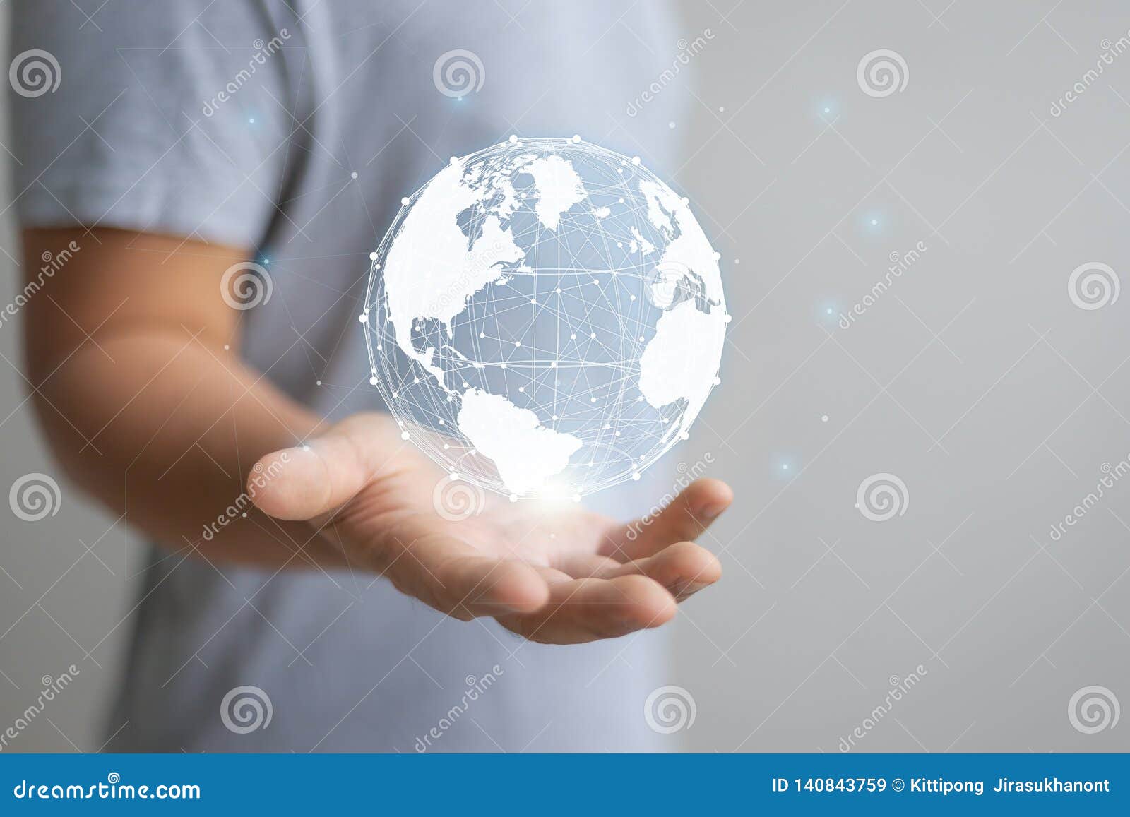 Hand present world graphic stock image. Image of electronic - 140843759