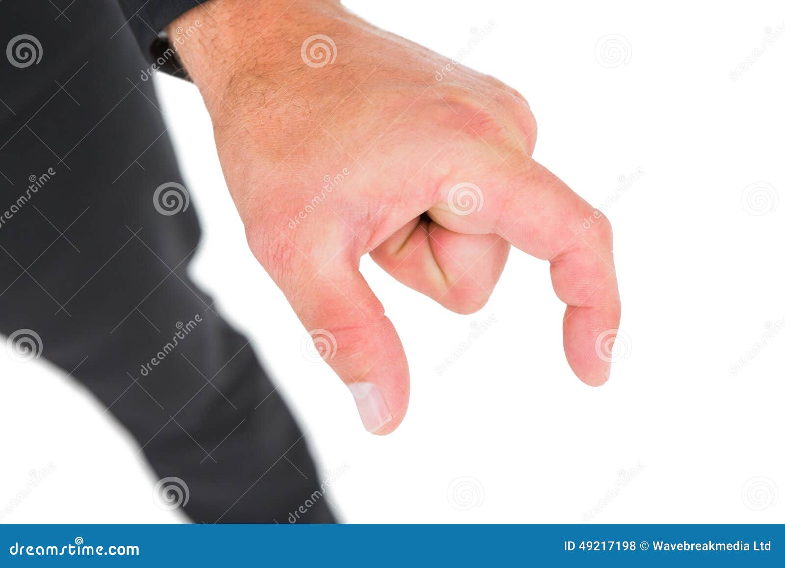 Hand presenting stock photo. Image of showing, white - 49217198