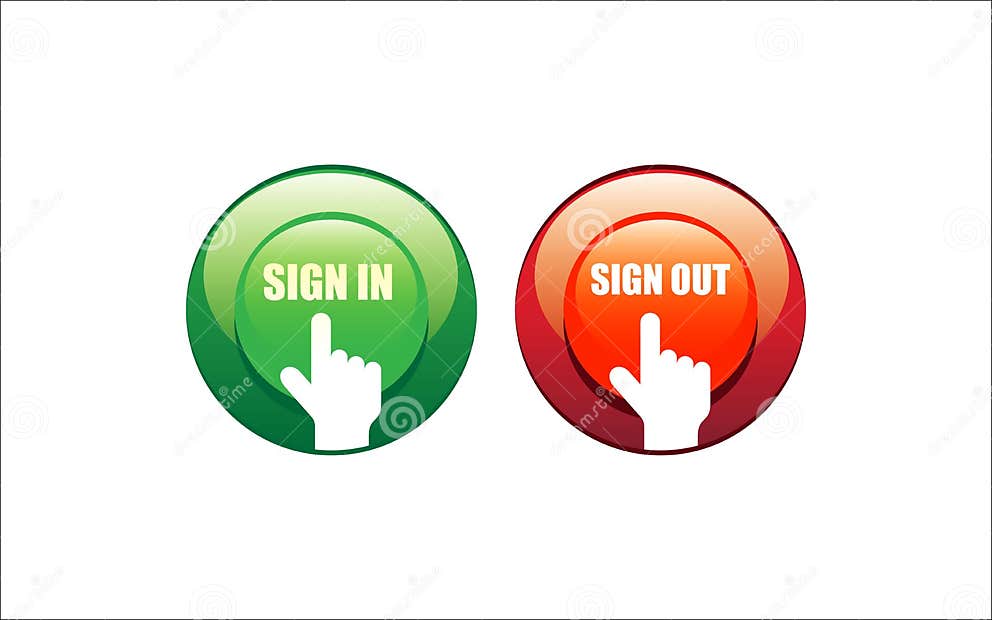 Hand Press Button Icon Design Stock Vector - Illustration of finger ...