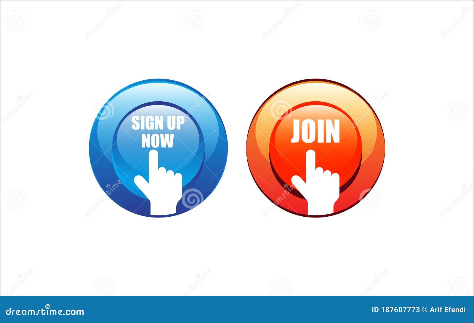 Hand Press Button Icon Design Stock Vector - Illustration of point ...