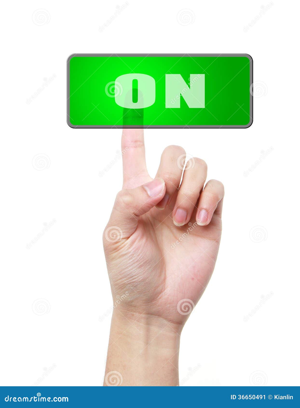 Hand press on button stock image. Image of high, choice - 36650491