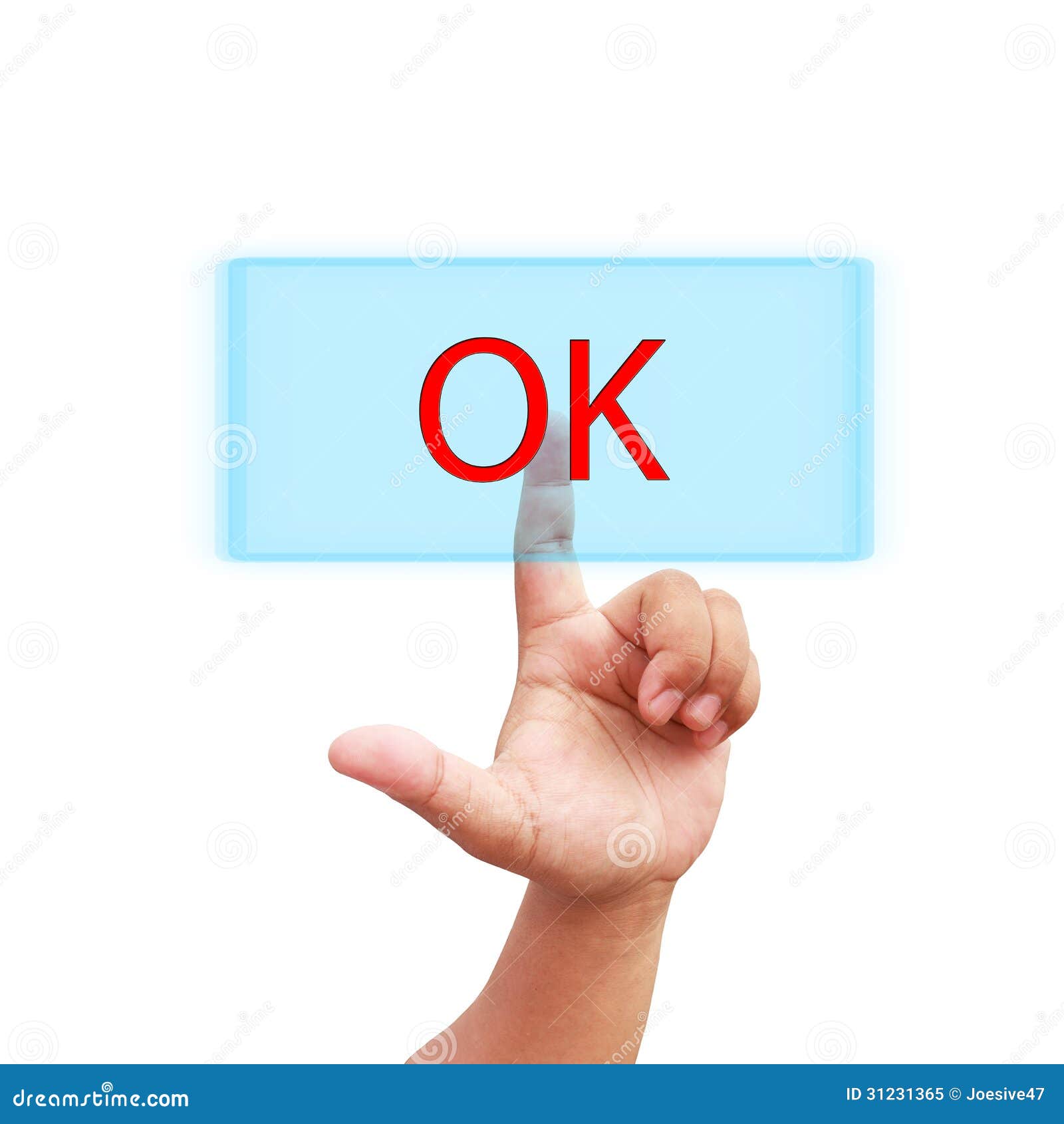 Hand press on icon stock image. Image of button, education - 31231365