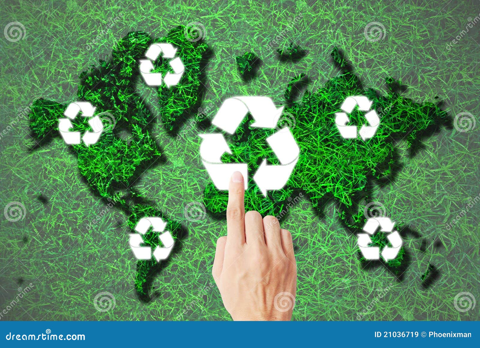 Hand press recycle map stock image. Image of nature, press - 21036719