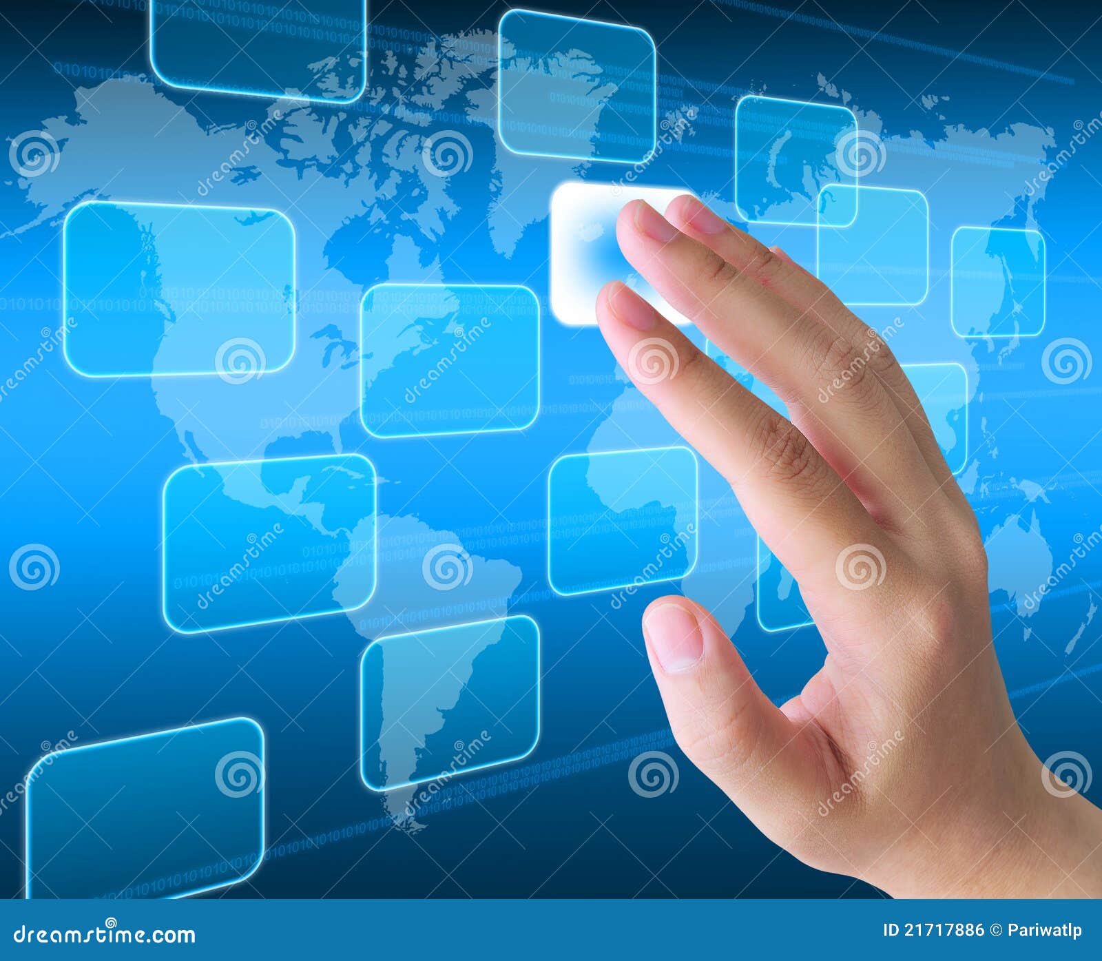 Hand pressing stock photo. Image of press, finger, associate - 21717886