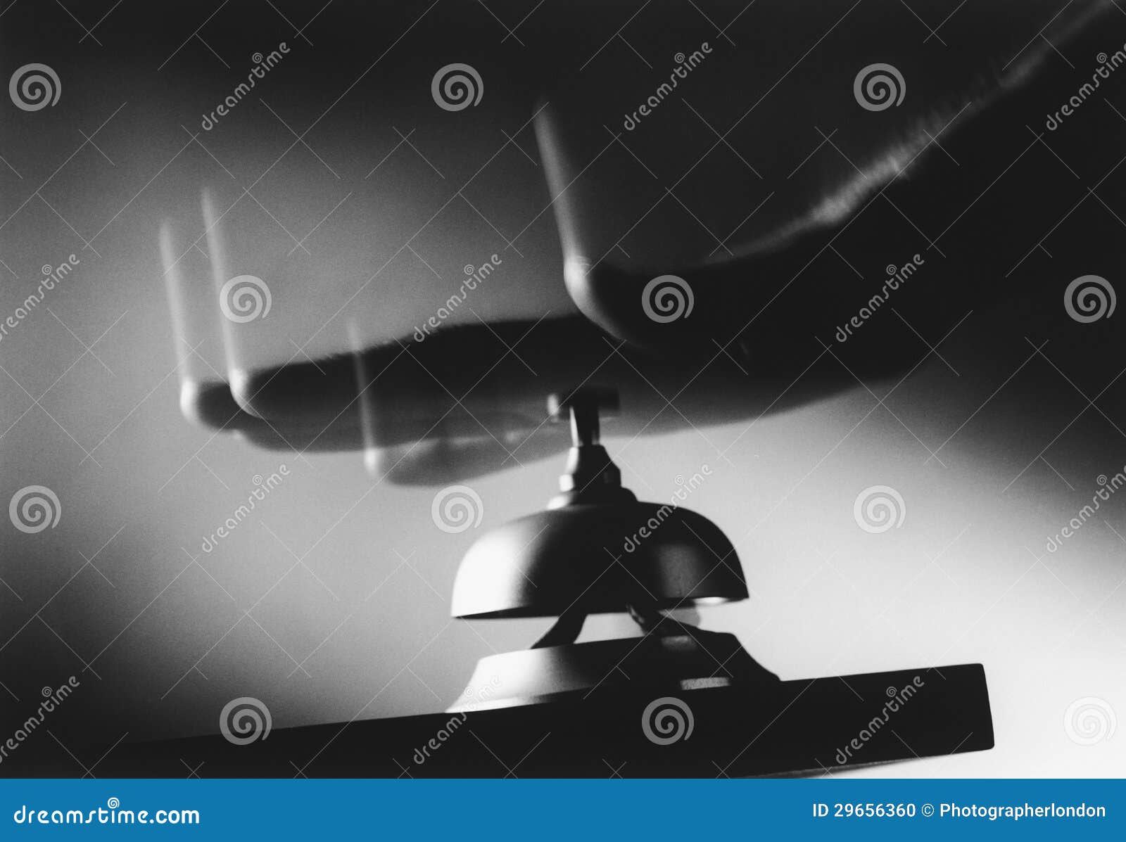 Hand Pressing Bell stock photo. Image of pressing, attention - 29656360