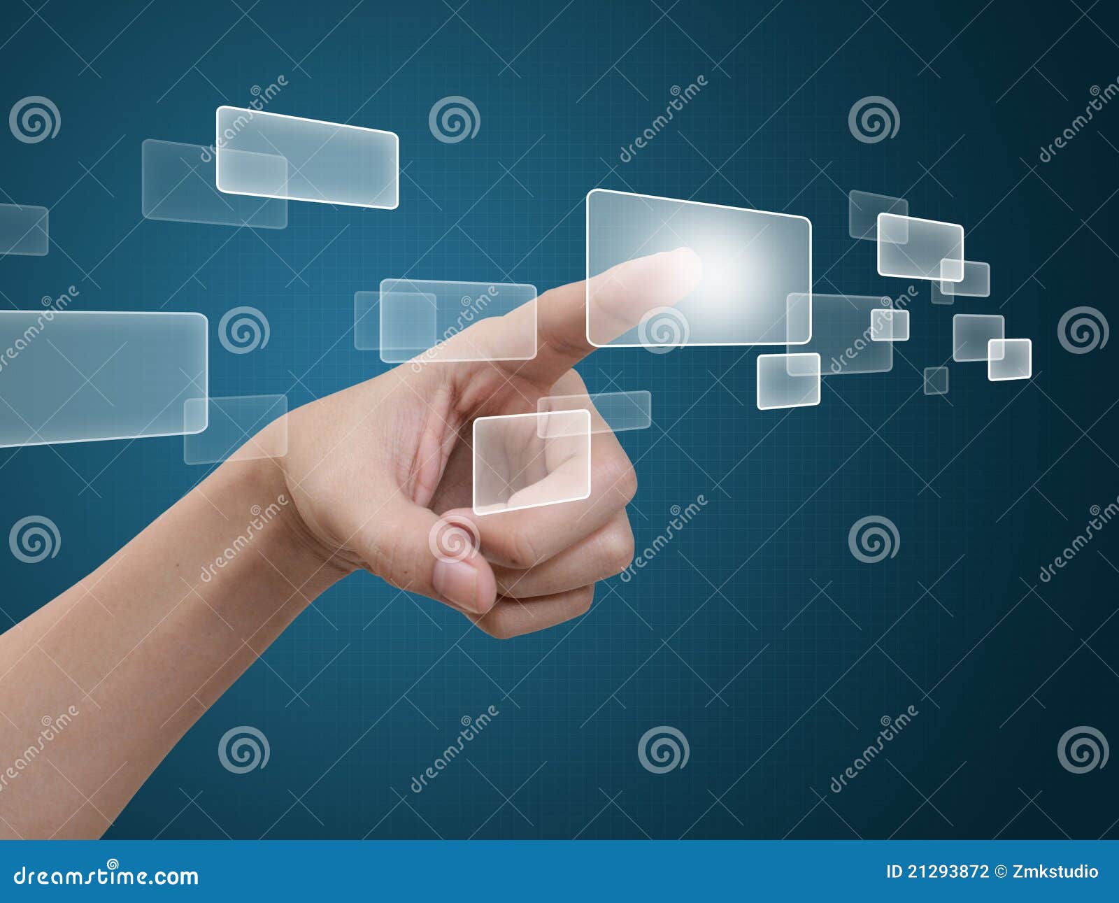 Hand pressing button stock photo. Image of input, business - 21293872