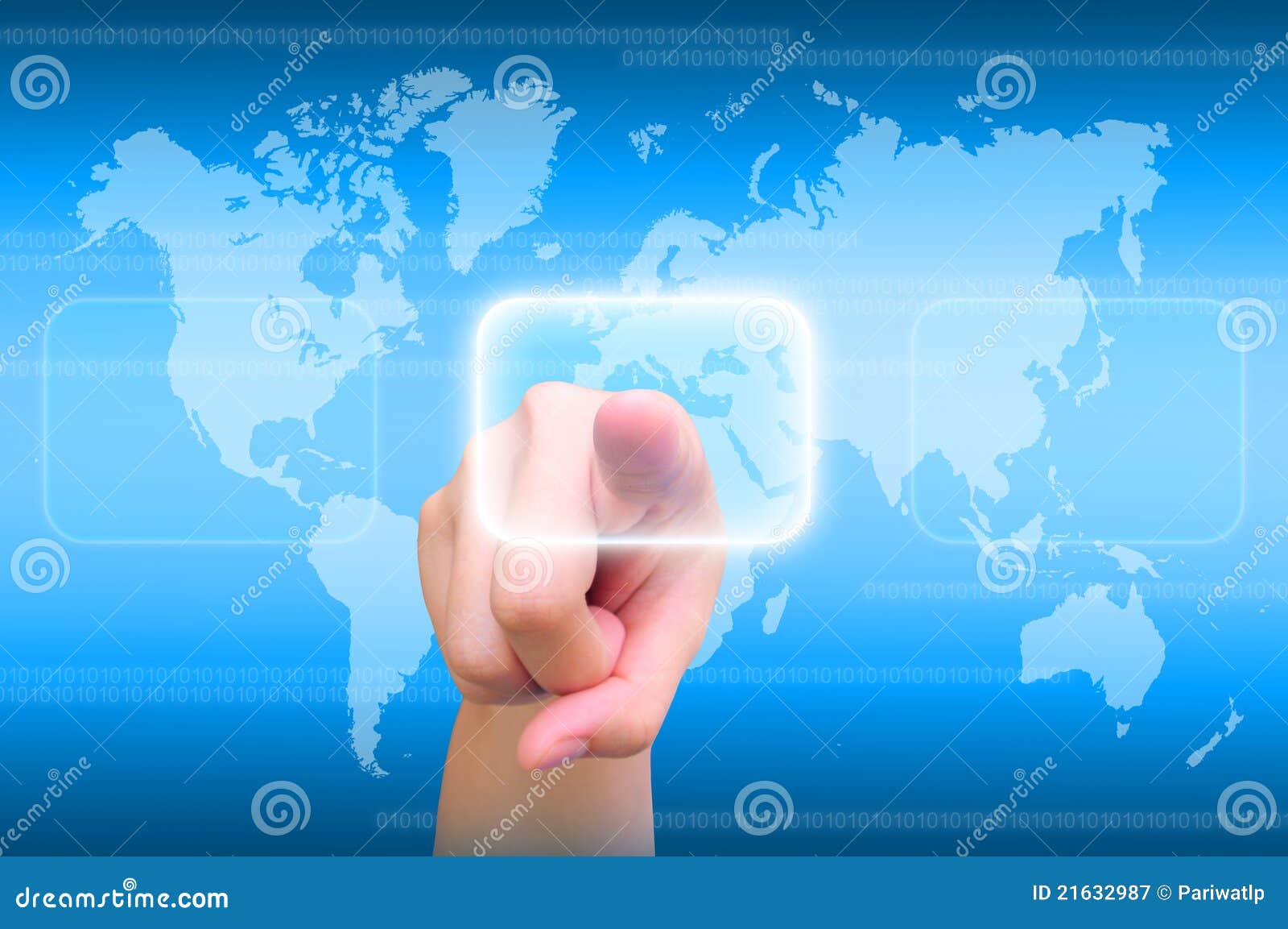 Hand pressing button stock image. Image of associate - 21632987