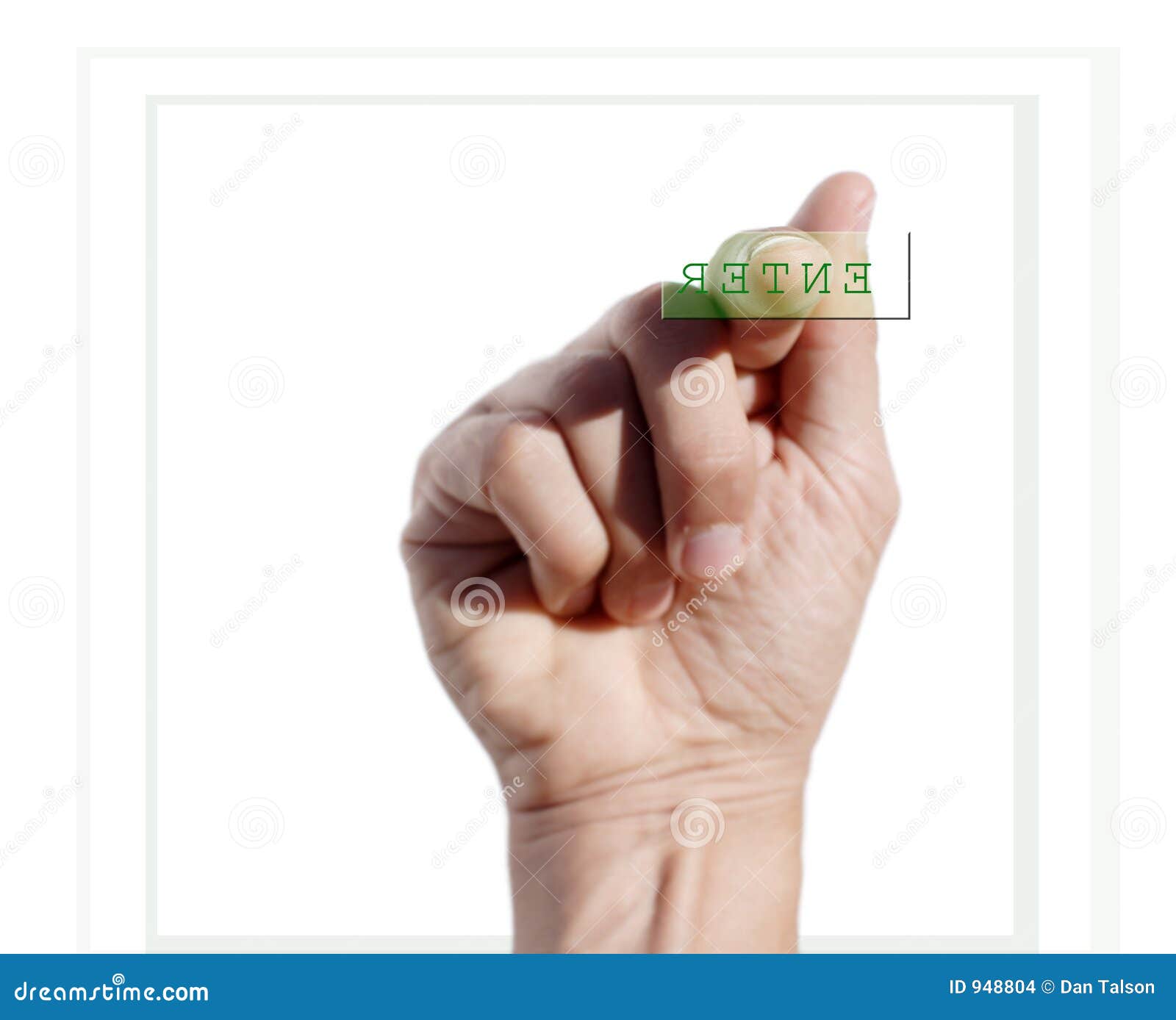Hand pressing button stock photo. Image of business, guarded - 948804