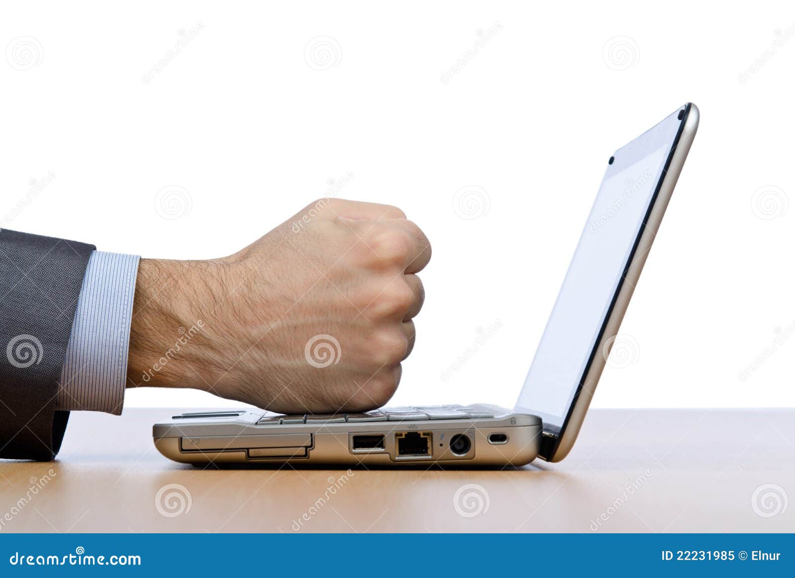 Hand Pressing Buttons on Laptop Stock Image - Image of person, pressing ...