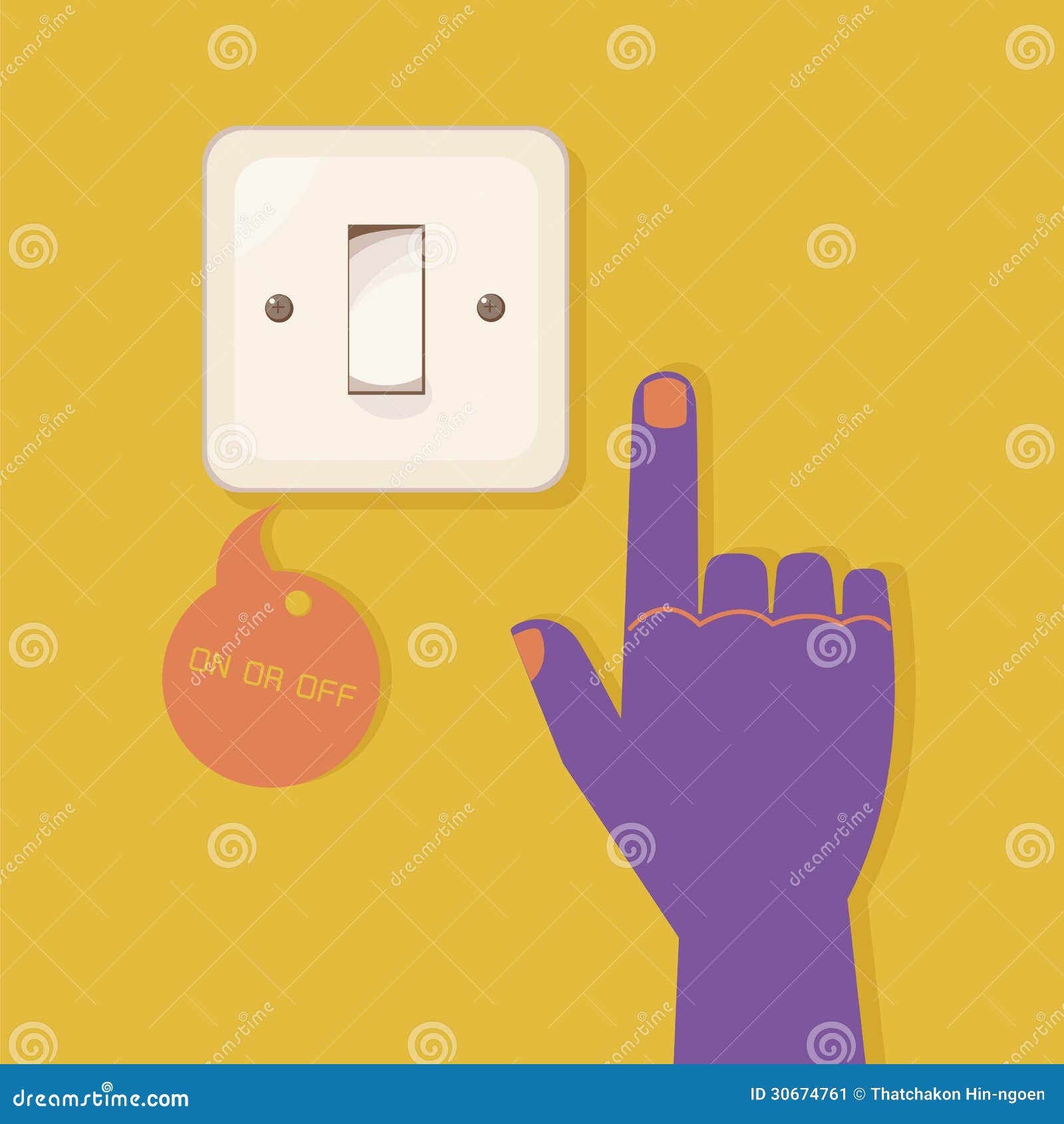 Electronic Switch Vector | CartoonDealer.com #77534157