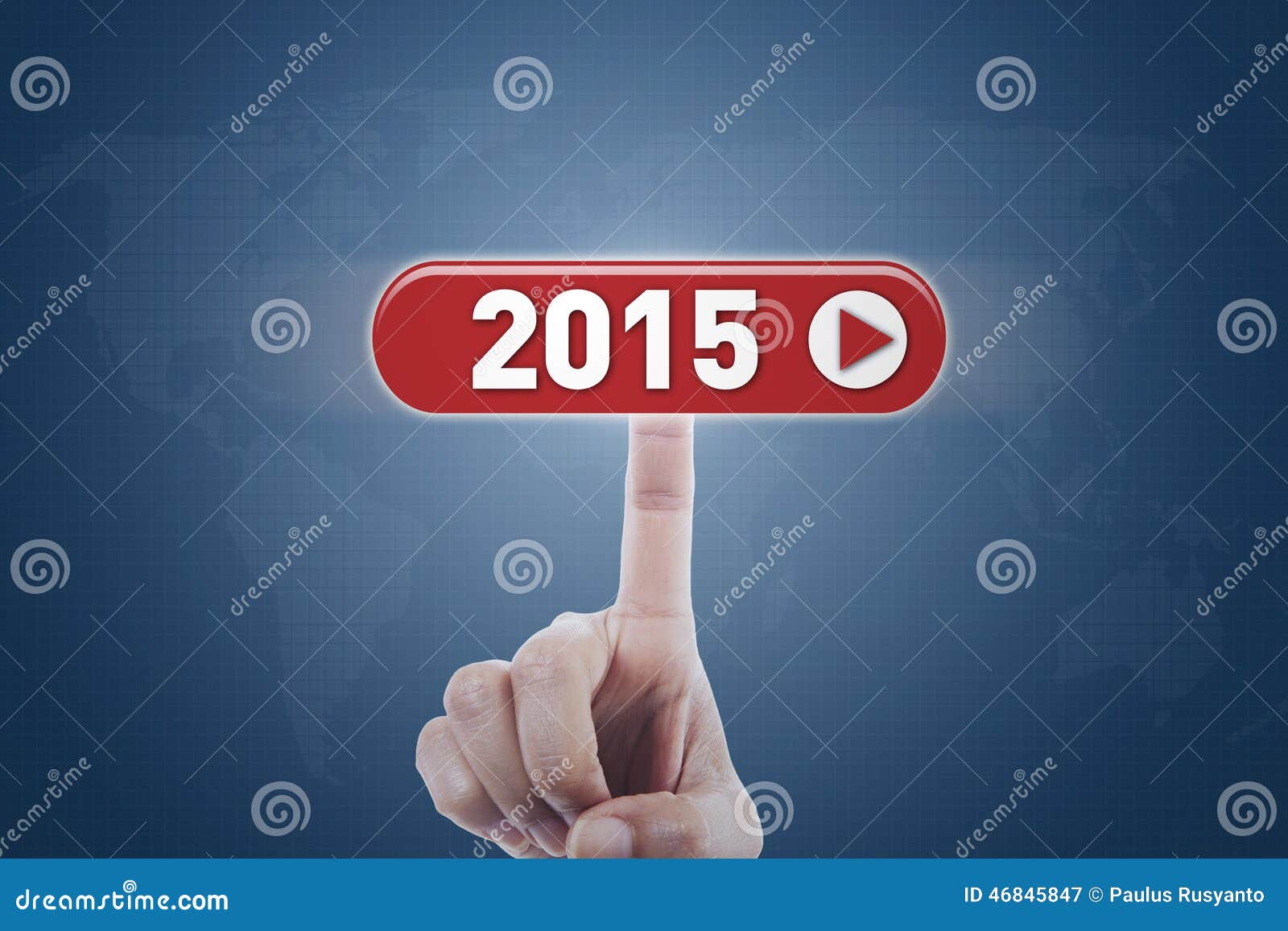 Hand Pressing a Future Button Stock Image - Image of login, click: 46845847