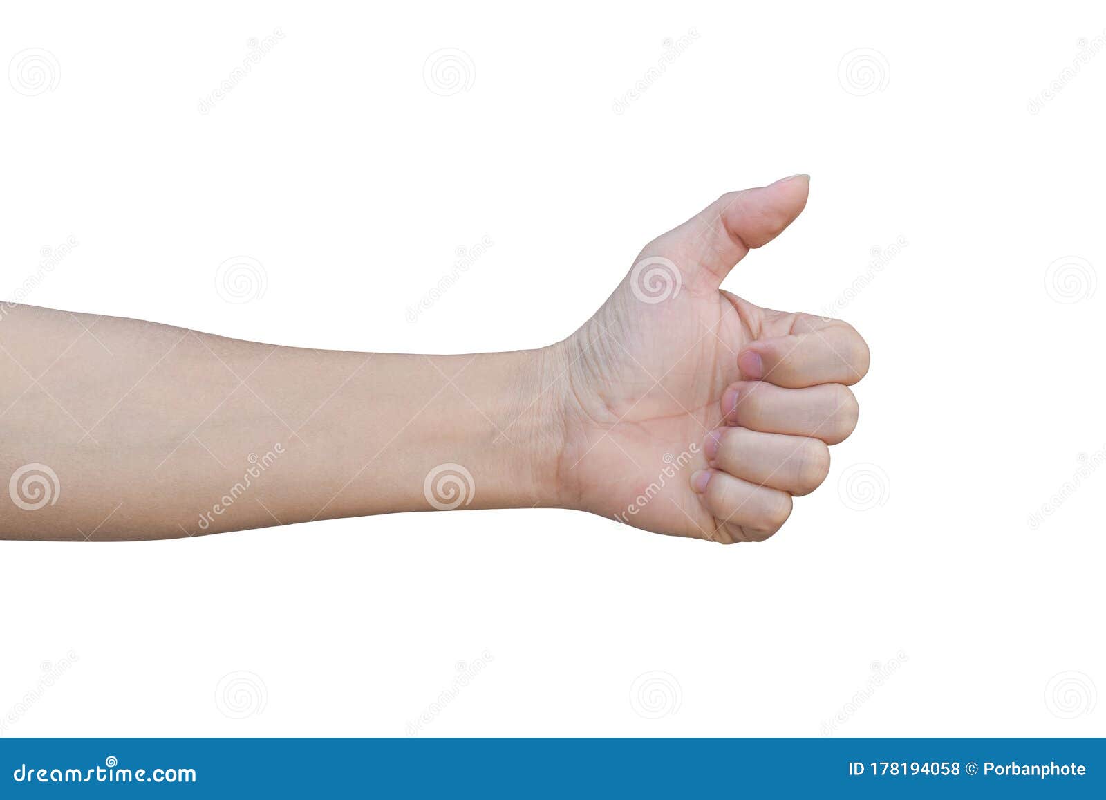 Hand Pressing Isolated on White Background Stock Photo - Image of ...