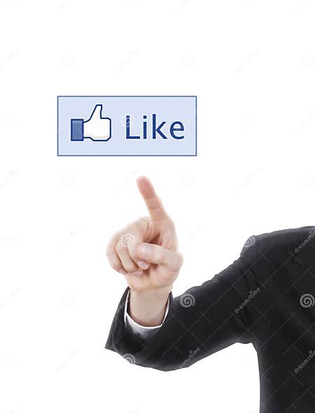 Hand pressing like button stock photo. Image of like - 21027492