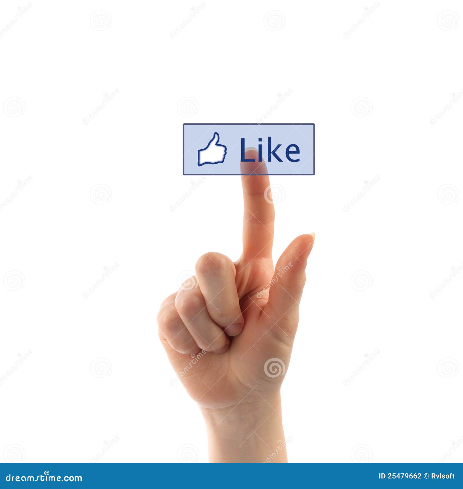 Hand pressing like button editorial photography. Image of education ...