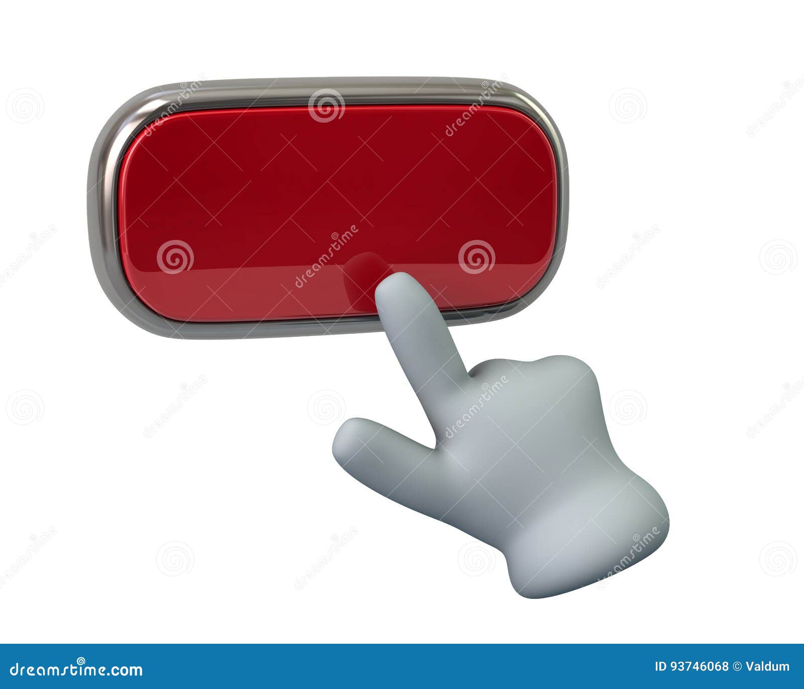 Hand pressing red button stock illustration. Illustration of aiming ...