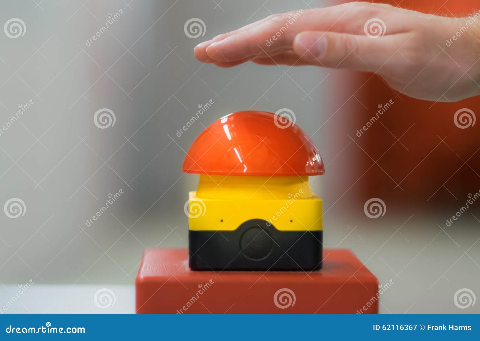 Hand pressing red buzzer stock image. Image of game, stopping - 62116367