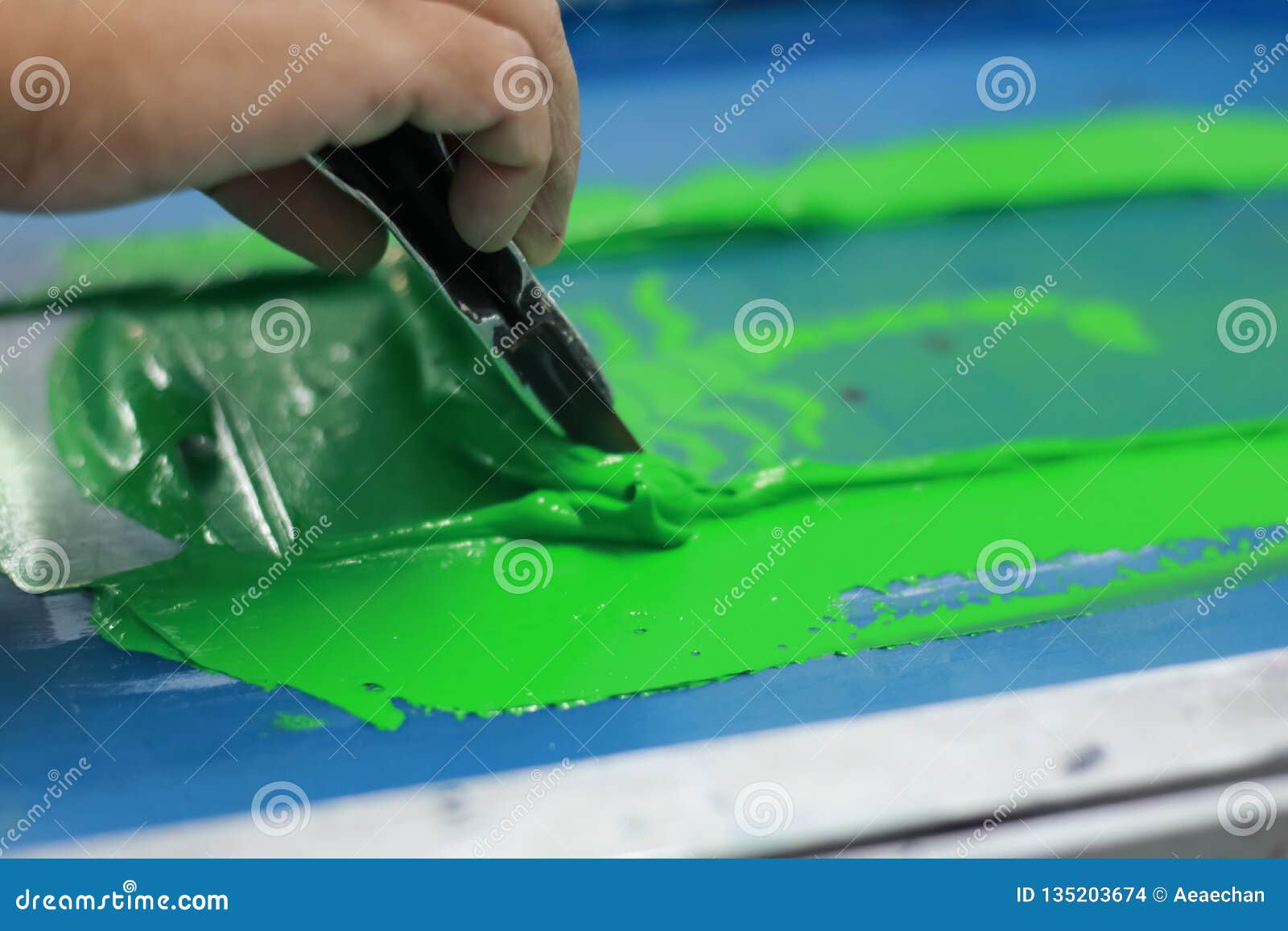Silk Screen Printing Royalty-Free Stock Photo | CartoonDealer.com #1421313