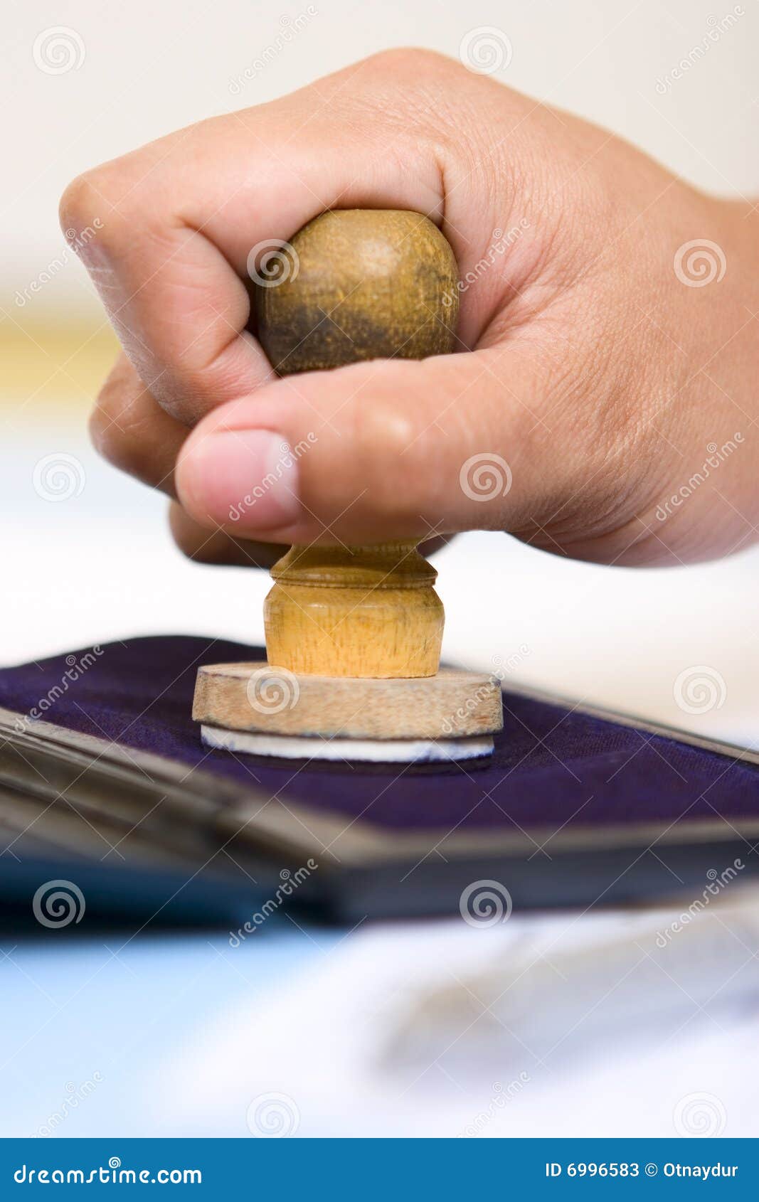 Hand pressing stamp stock image. Image of close, legal - 6996583