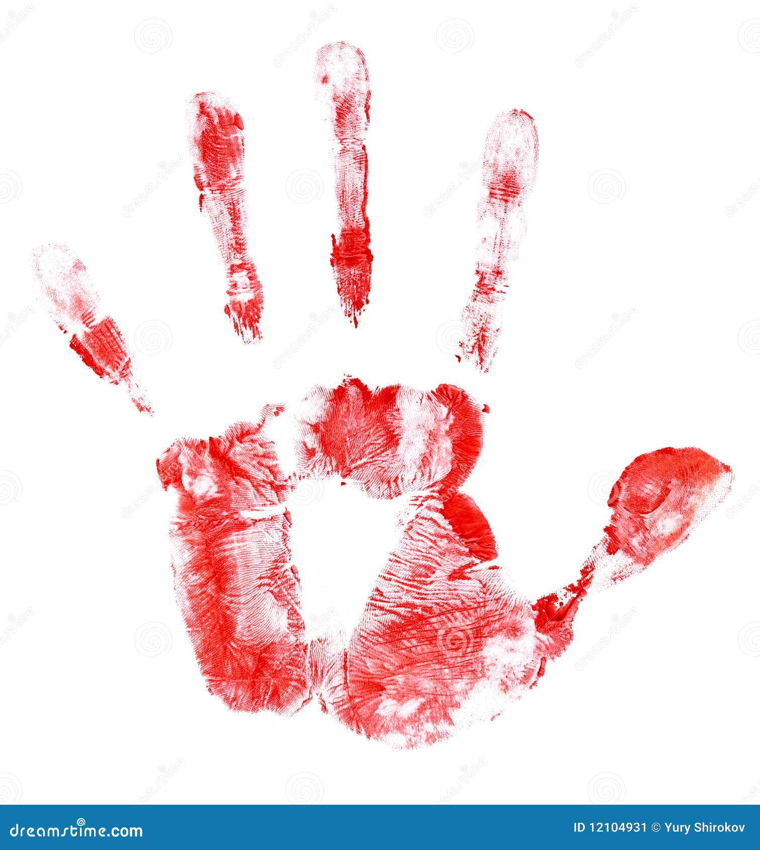 Hand print stock image. Image of hand, offset, isolated - 12104931