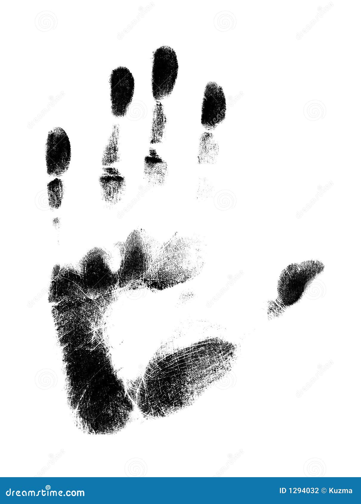 Hand print stock illustration. Illustration of unique - 1294032
