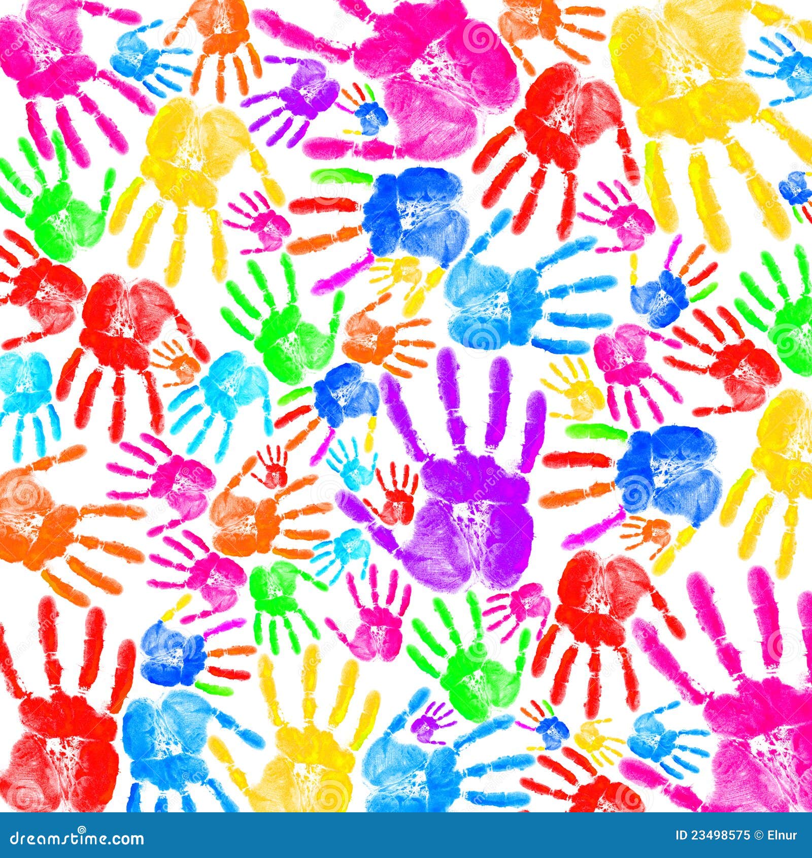 Hand print stock image. Image of sign, preschool, child - 23498575
