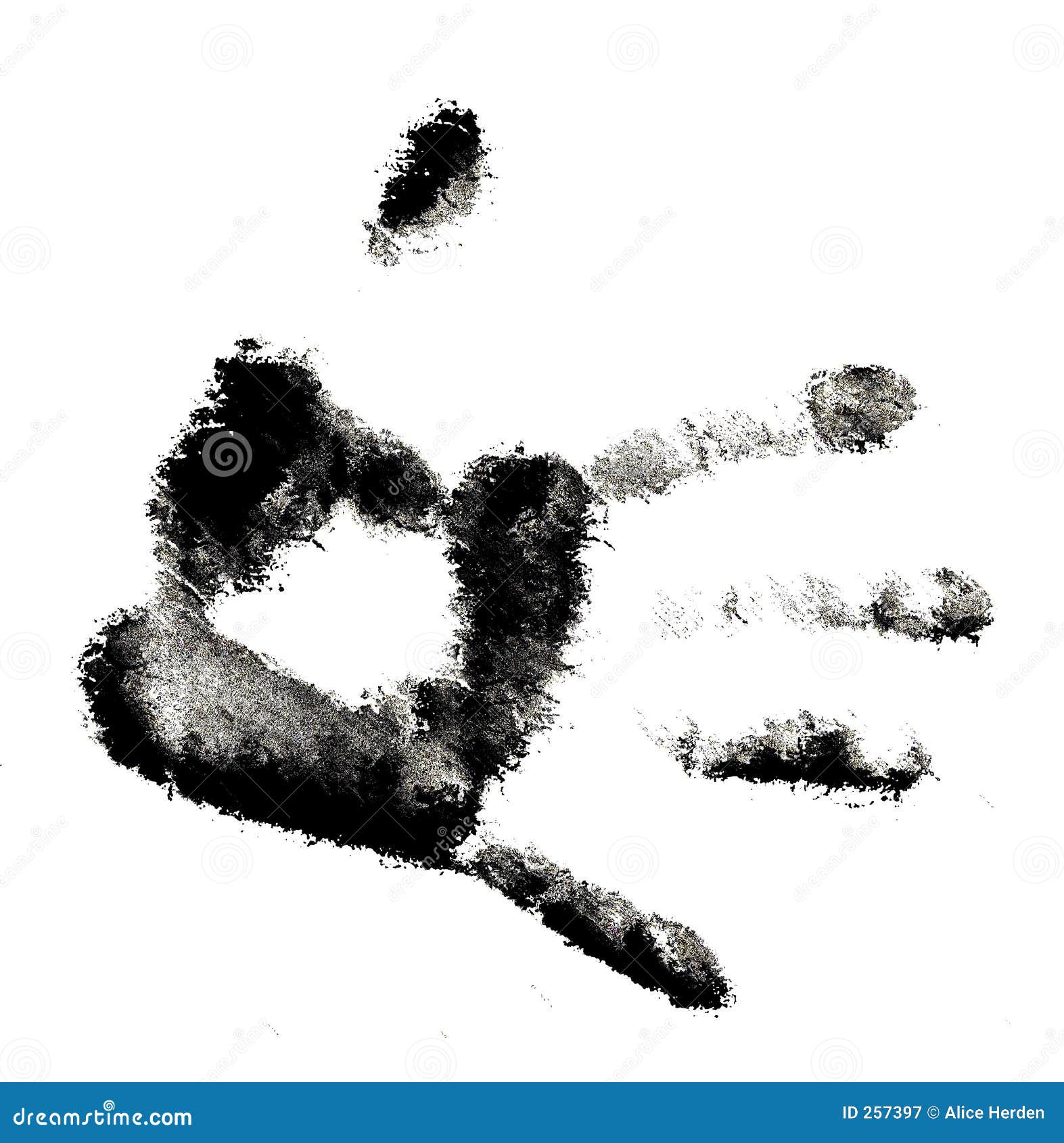 Hand print stock illustration. Illustration of palm, print - 257397