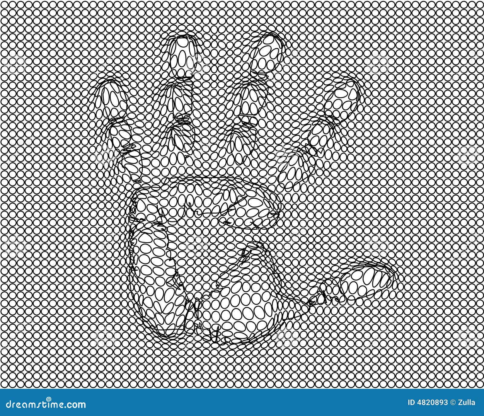 Hand print stock vector. Illustration of vector, individuality - 4820893