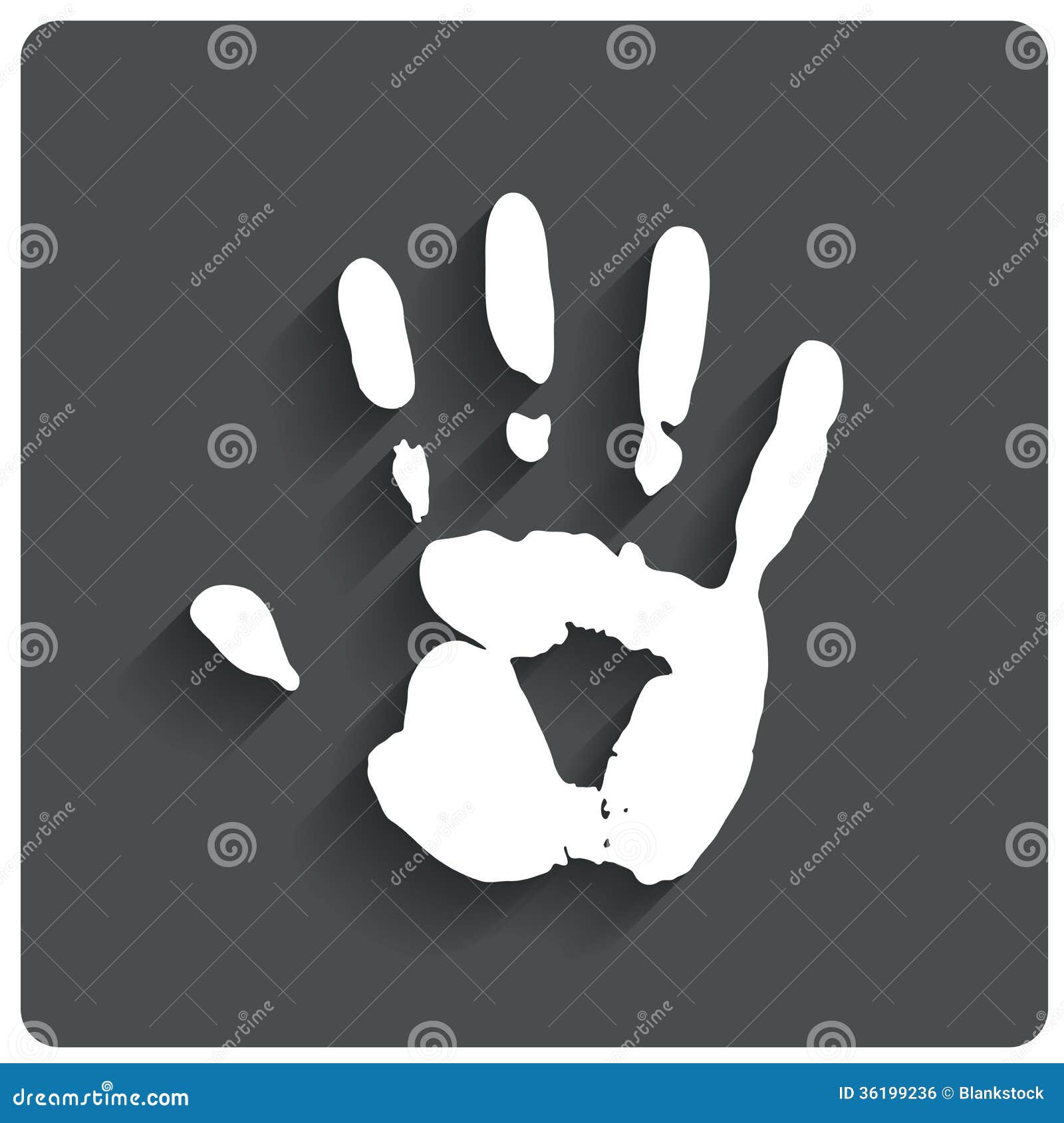 Handprint Icon Vector | CartoonDealer.com #107168366