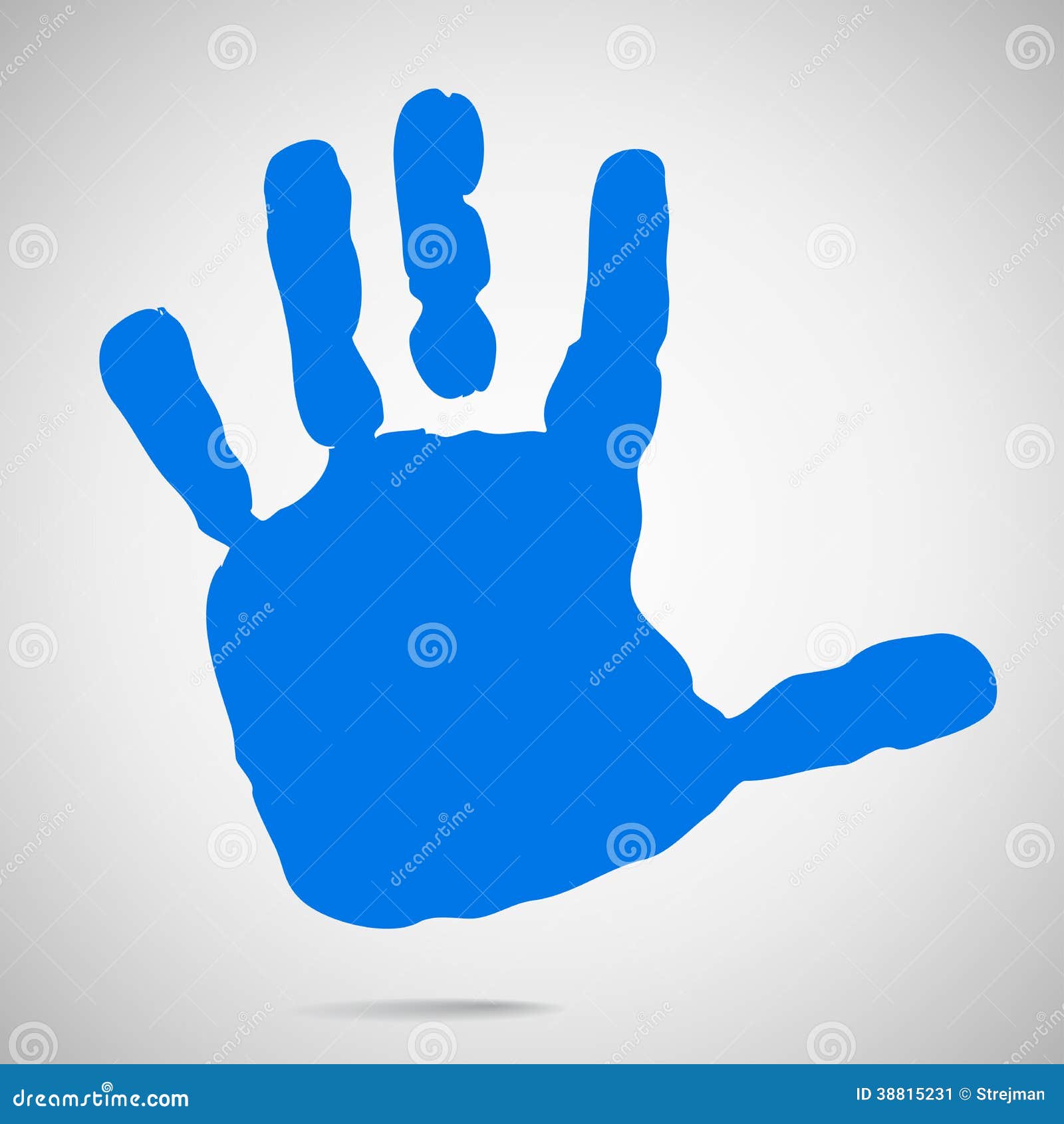 Hand Print icon stock vector. Illustration of colorful - 38815231