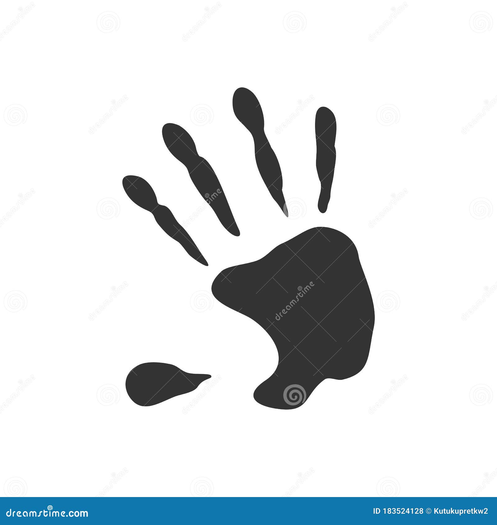 Hand Print Logo Template Illustration Design. Vector EPS 10 Stock ...