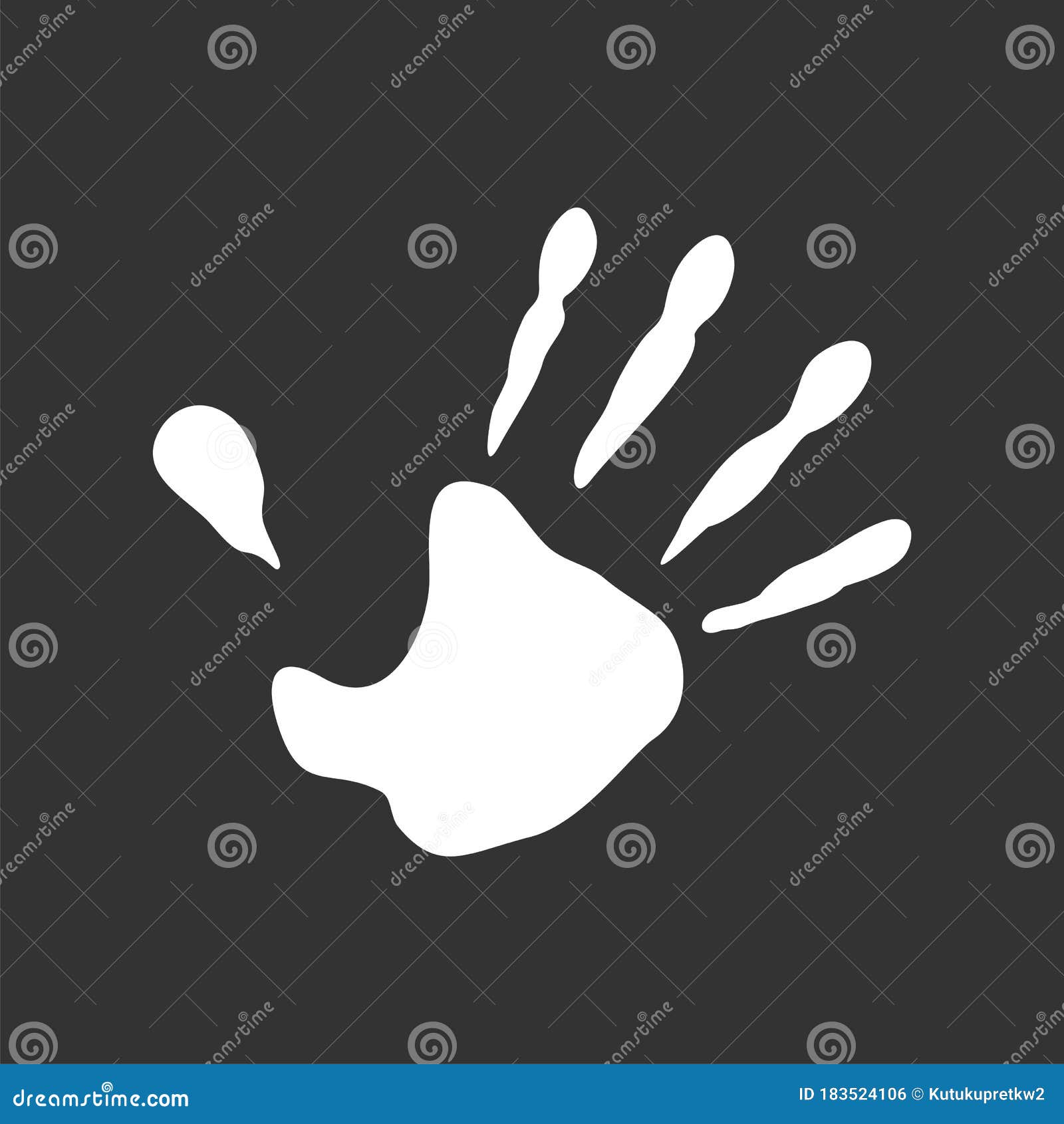 Hand Print Logo Template Illustration Design. Vector EPS 10 Stock ...