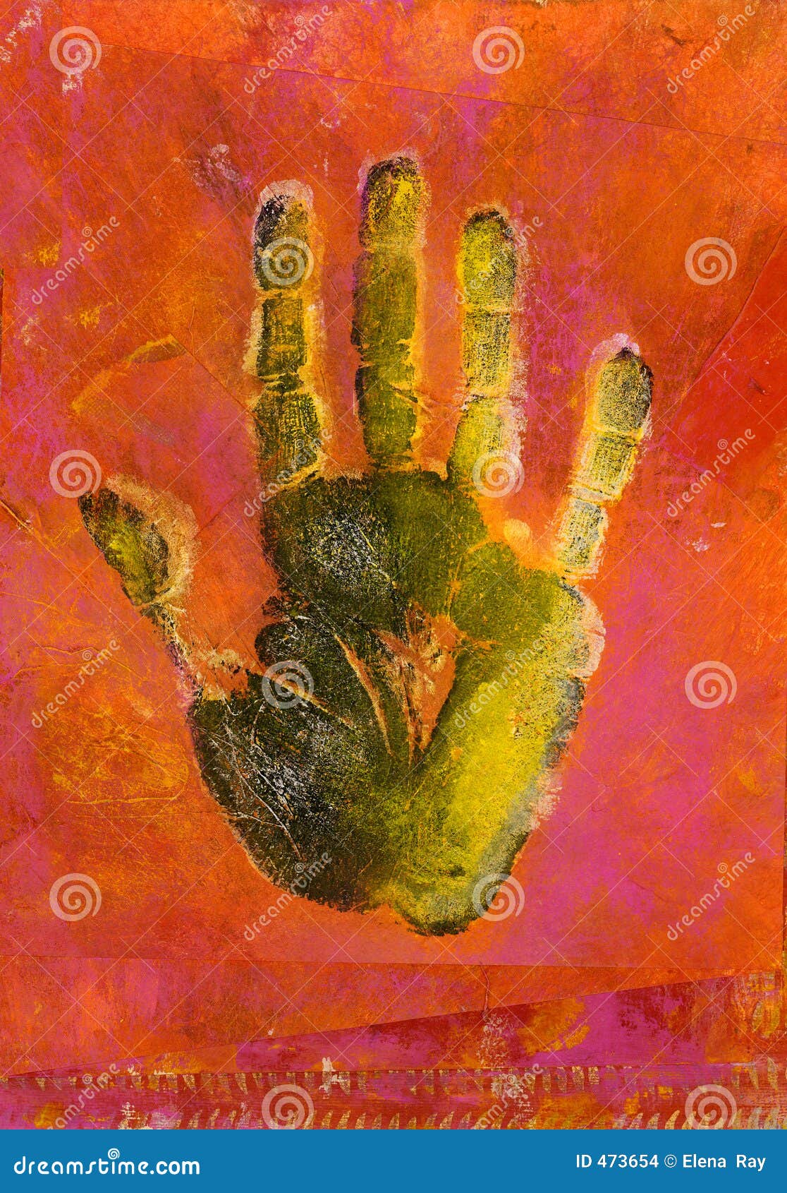 Hand Print Painting stock illustration. Image of textural - 473654