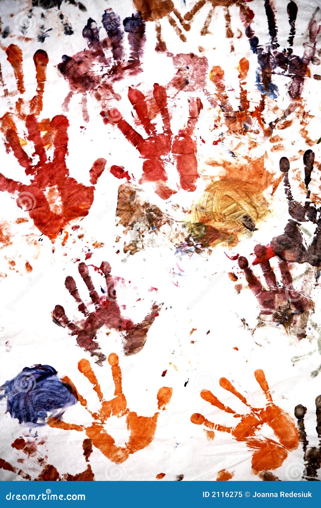 Hand prints stock image. Image of paint, friend, friendly - 2116275