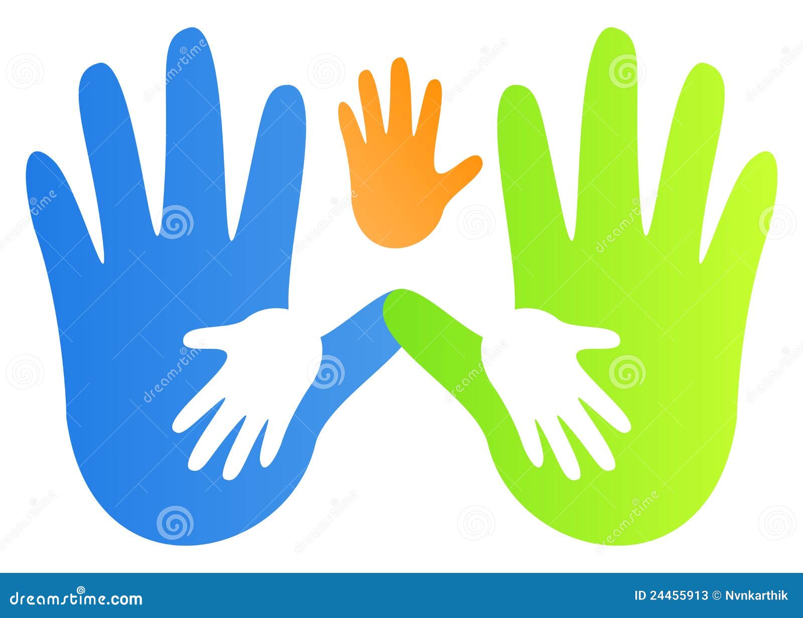 Hand prints stock vector. Illustration of imprint, handprint - 24455913