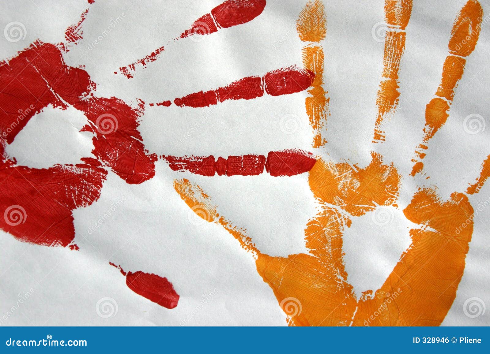 Hand prints in colour stock illustration. Illustration of fingerprint ...