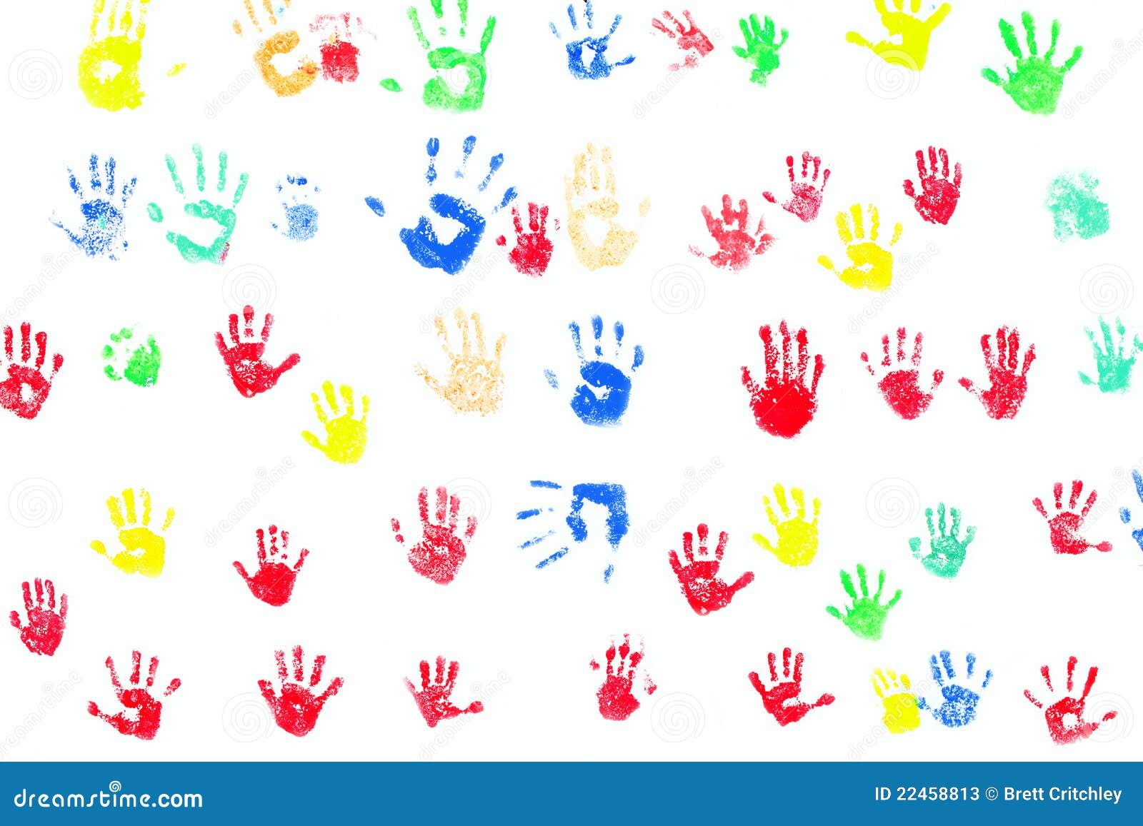 Hand prints diversity stock image. Image of fingers, palm - 22458813