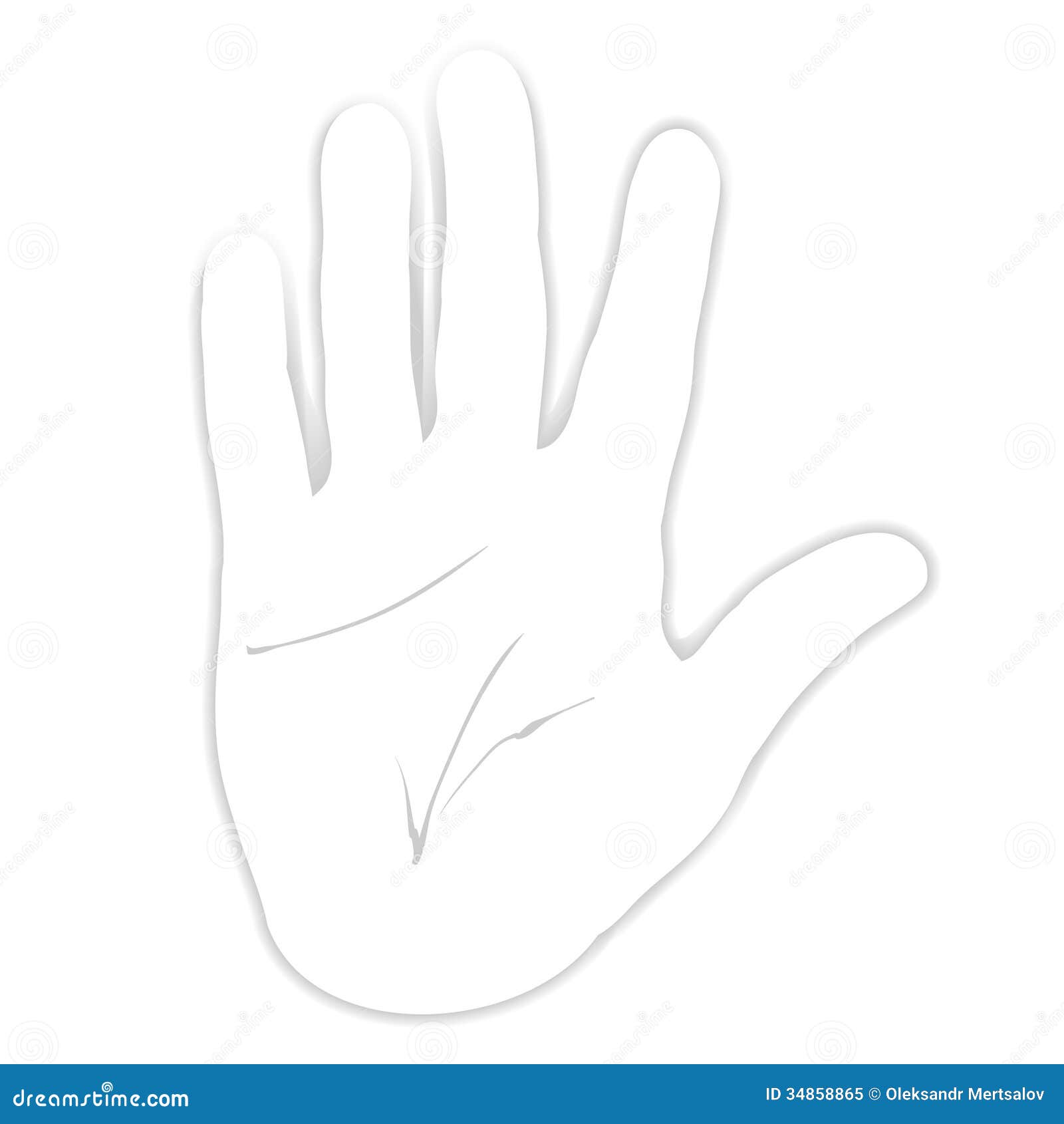 Hand prints stock illustration. Illustration of person - 34858865