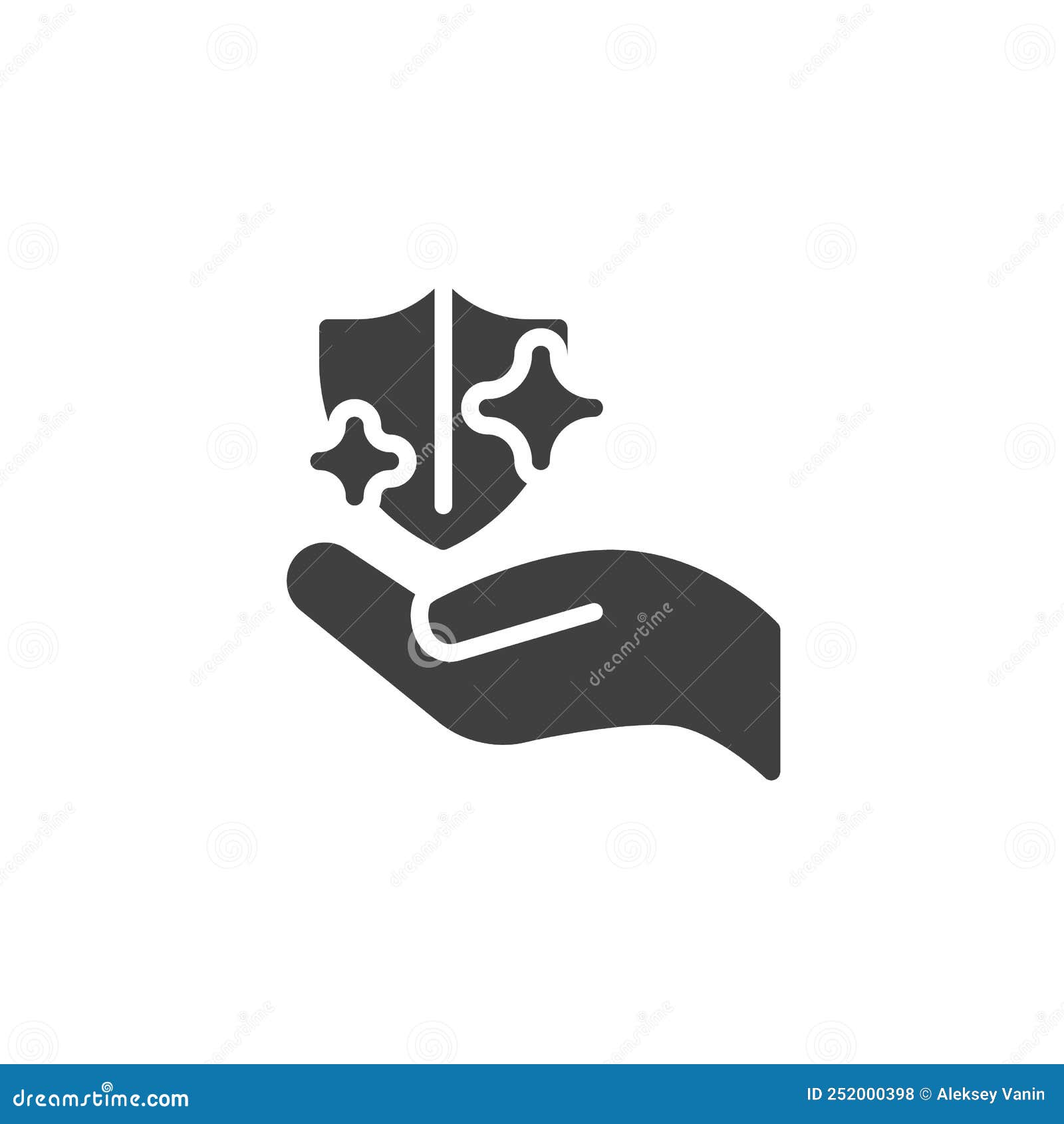 Hand Protection Vector Icon Stock Illustration - Illustration of sign ...