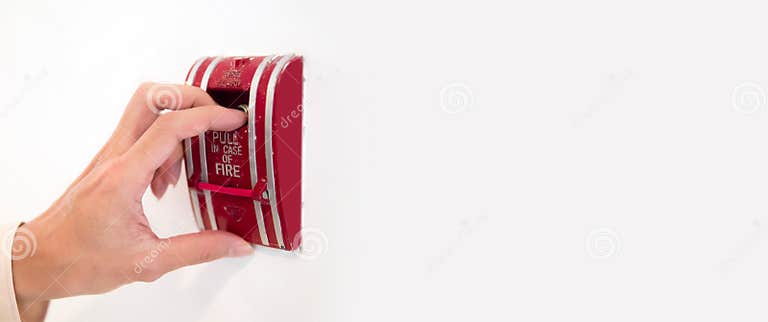 Hand Pull in Case of Fire Switch in the Building Concepts of Protection ...