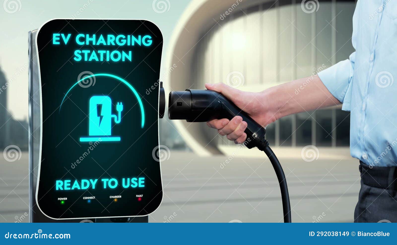 Hand Pull EV Charger from Smart Electric Charging Station. Peruse Stock ...