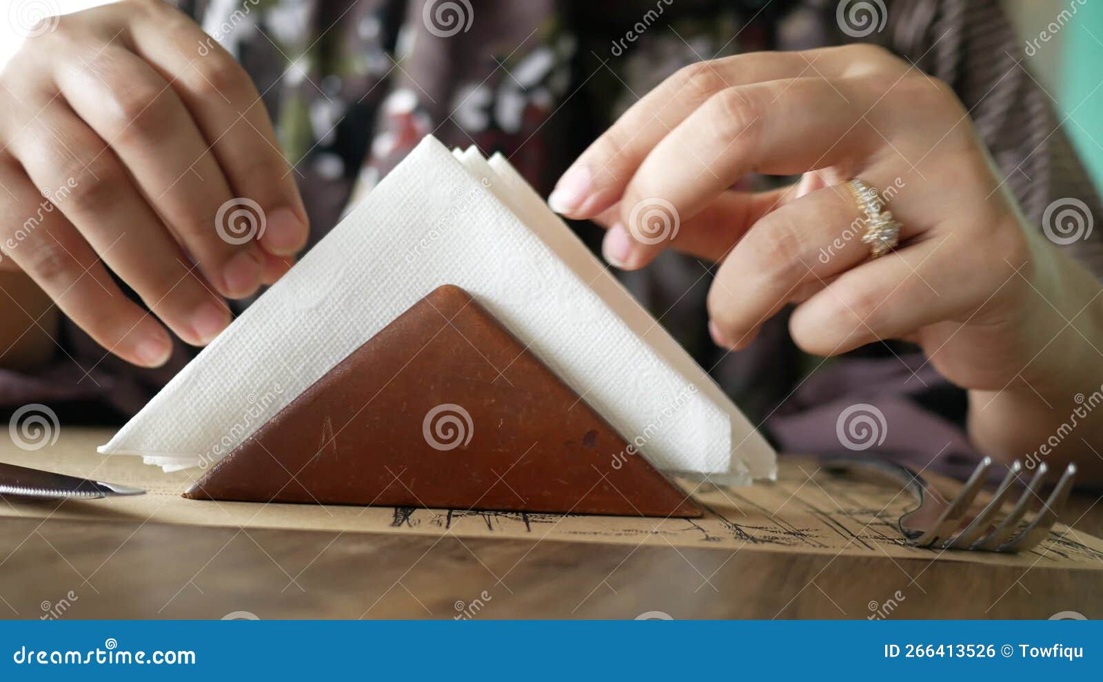 Hand Pull Out a Piece of Tissue from Tissue Paper Box Stock Footage ...
