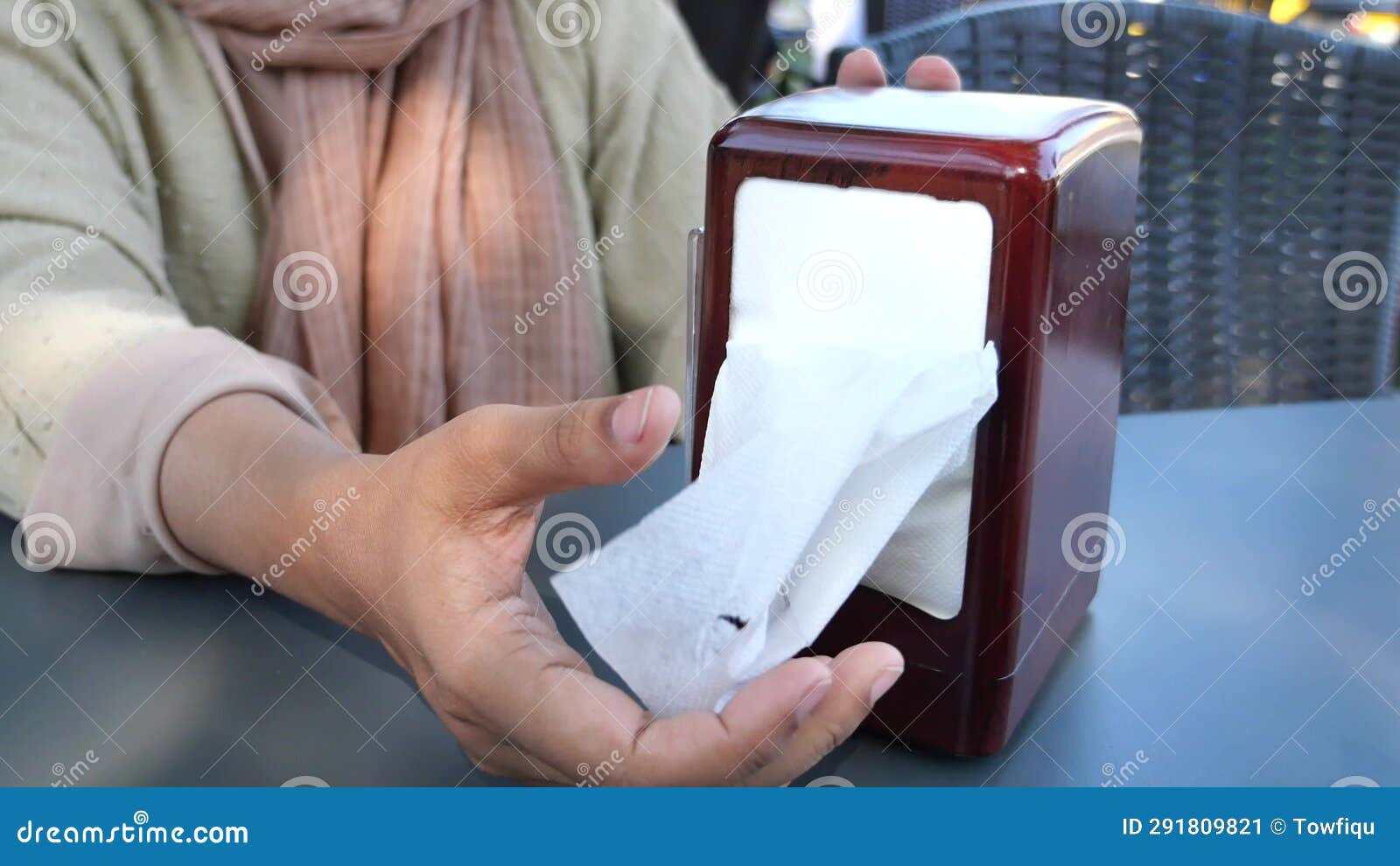 Hand Pull Out a Piece of Tissue from Tissue Paper Box Stock Video ...