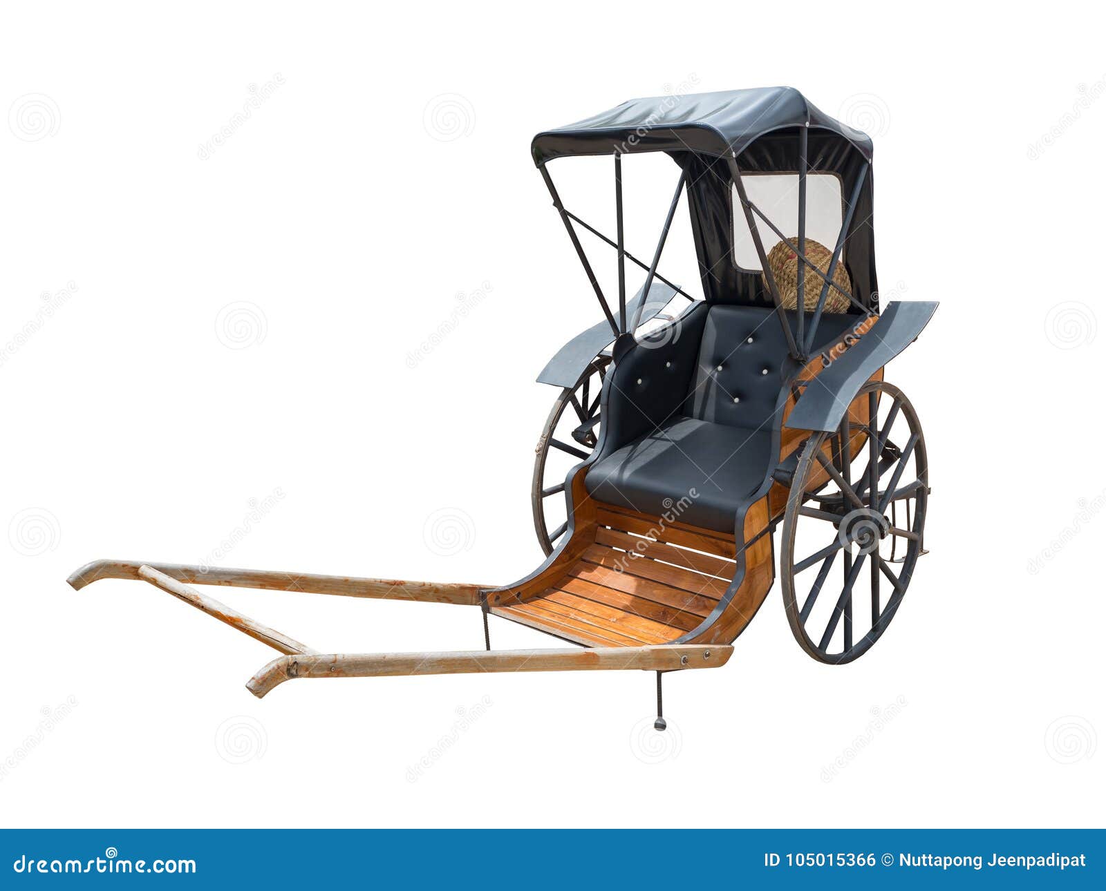 Hand Pulled Rickshaw On The Streets Of Kolkata, Calcutta, India Stock ...